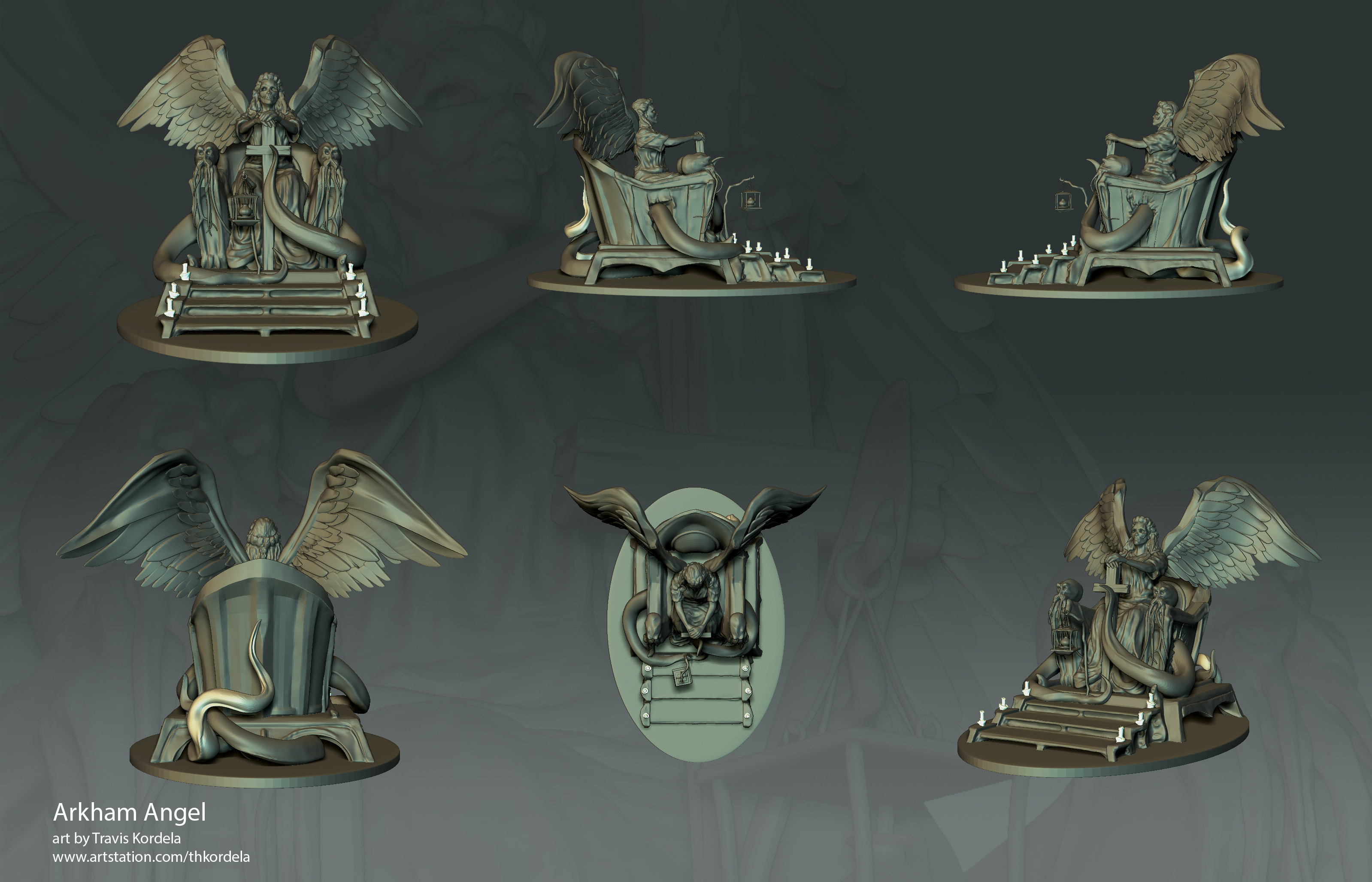 Travis Kordela - Arkham Angel Statue