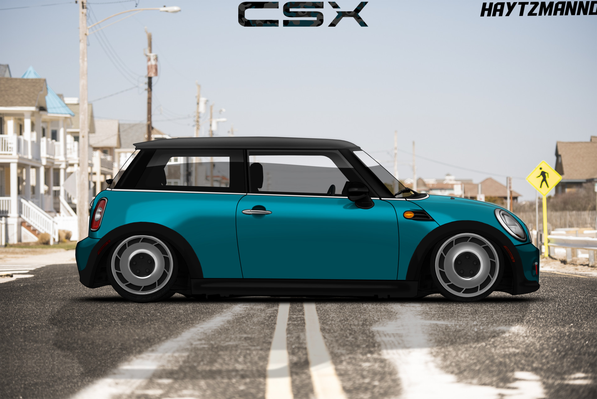 Slammed Mini Cooper