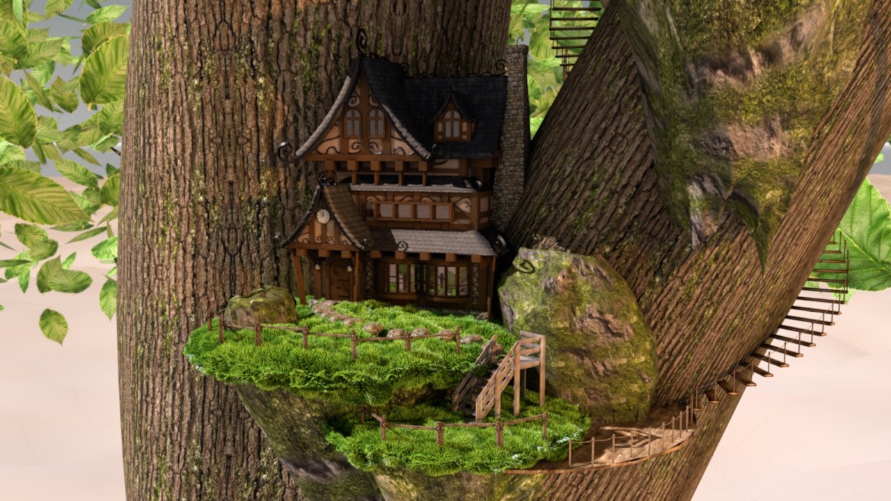 ArtStation - Tree Houses