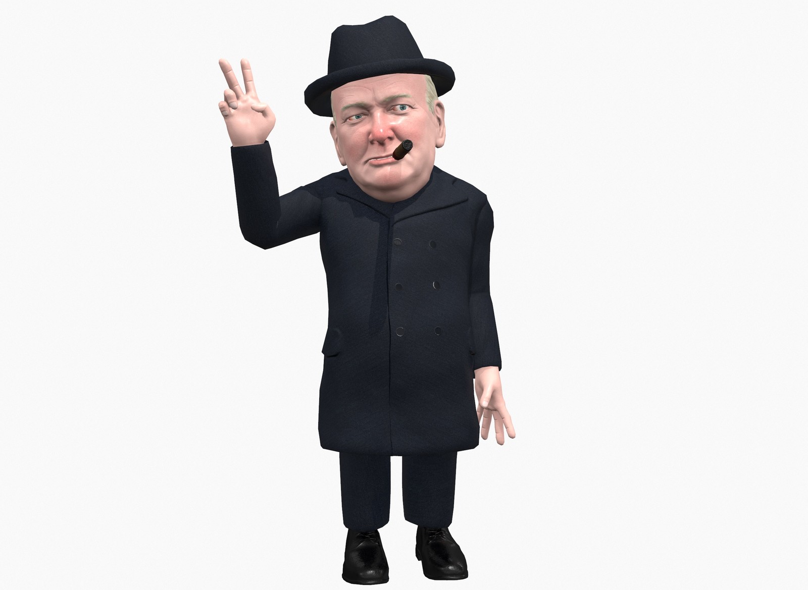 Tom Veg - Winston Churchill 3D caricature