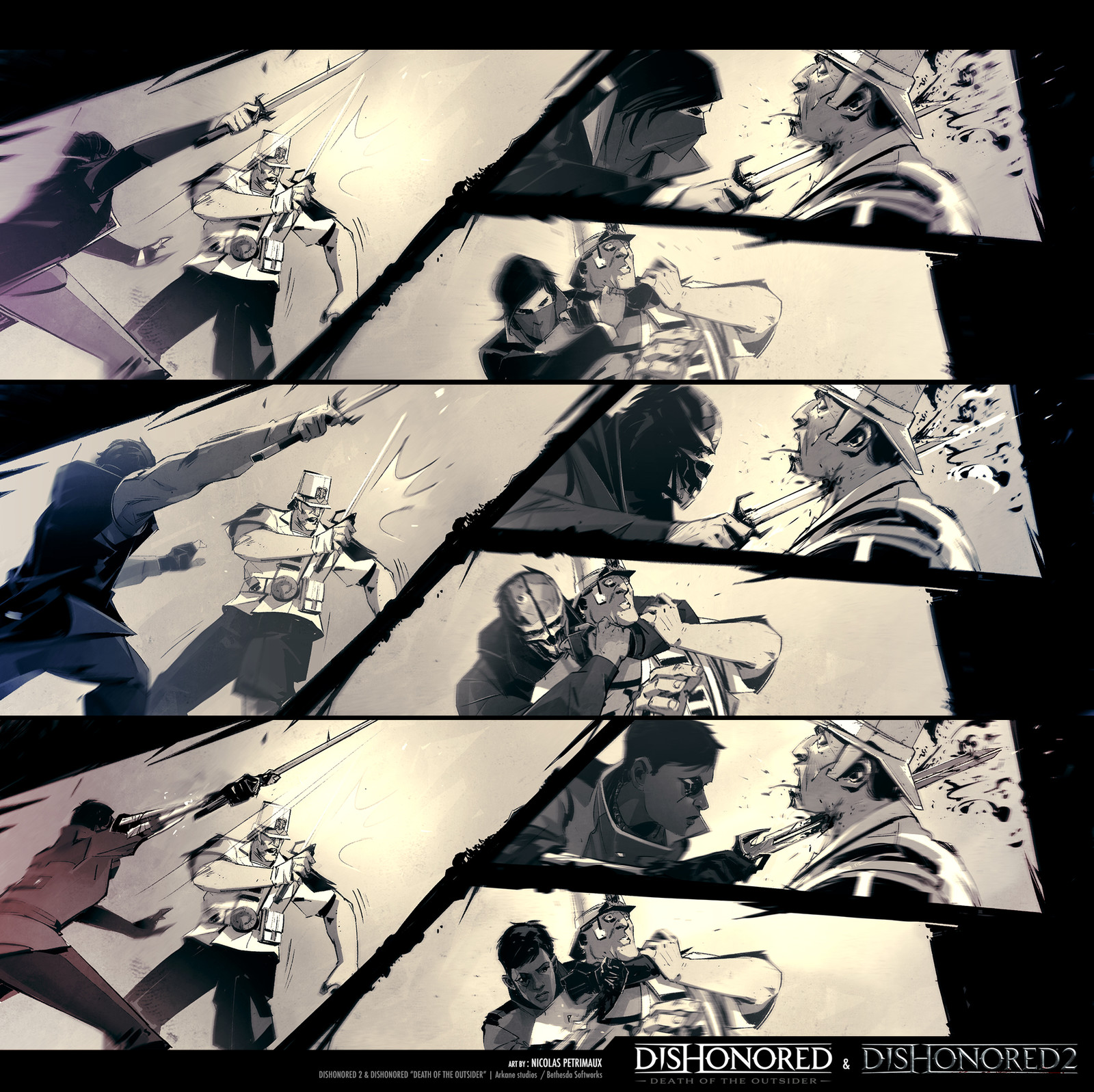 Nicolas Petrimaux - Dishonored | Tutorials pictures for Combat