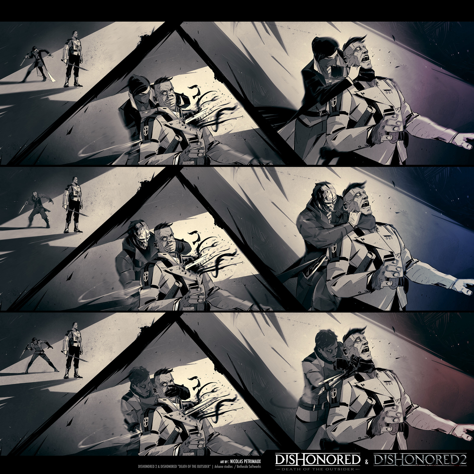 Nicolas Petrimaux - Dishonored | Tutorials pictures for Combat