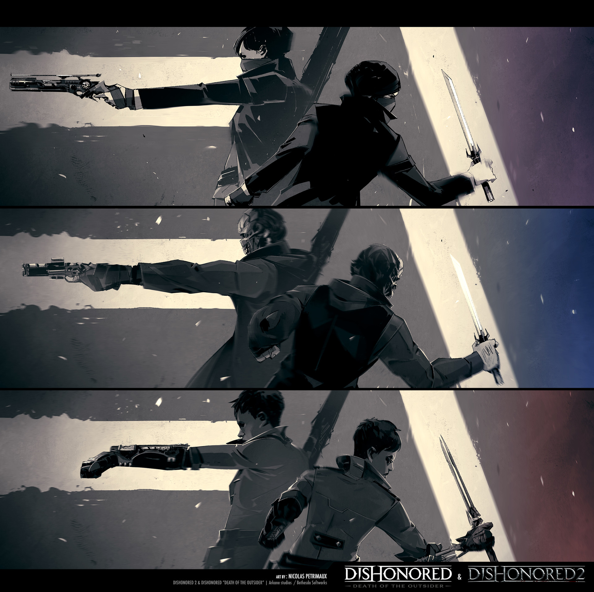 Nicolas Petrimaux - Dishonored | Tutorials pictures for Combat