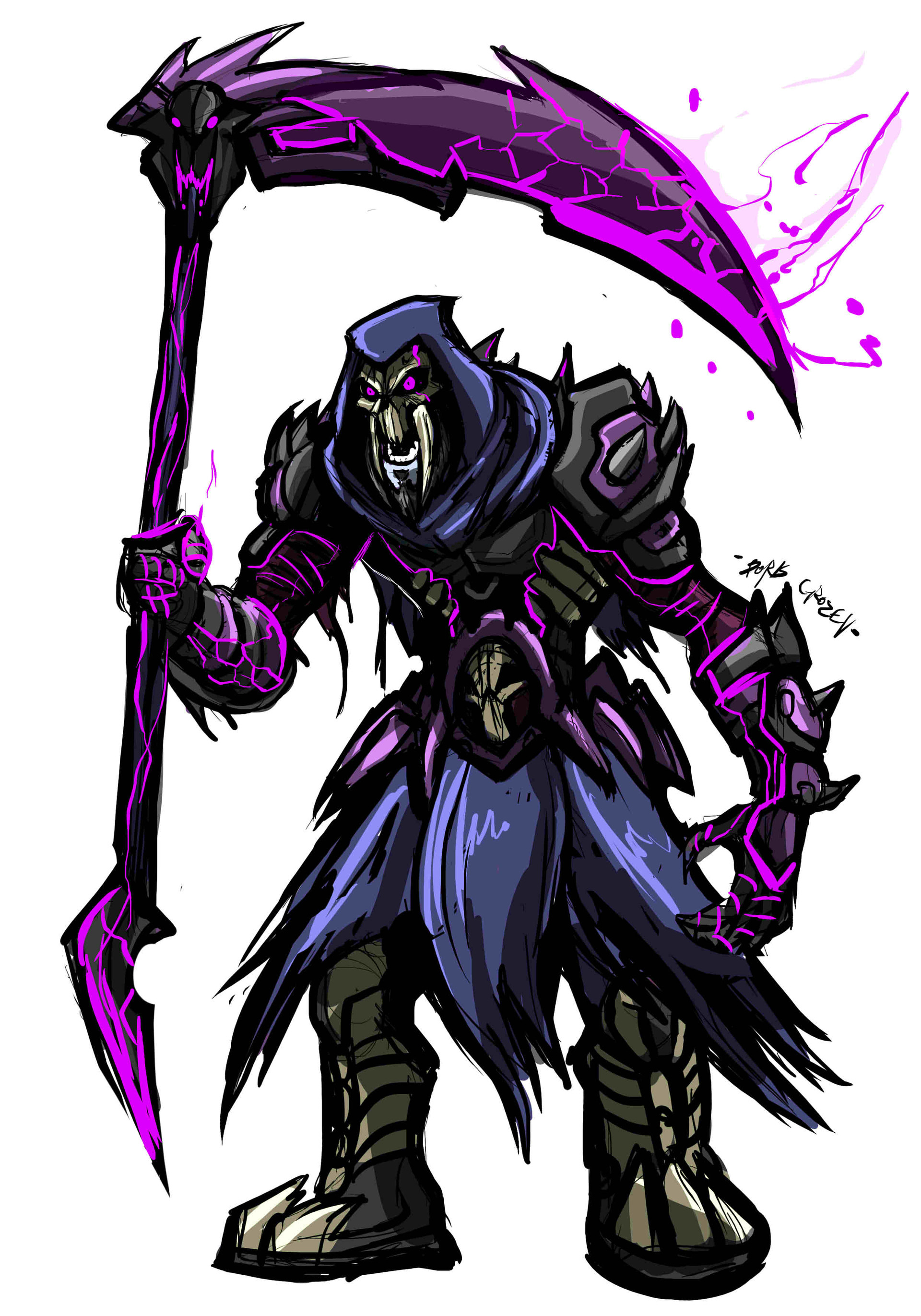 ArtStation - Bargall the Harbinger of Death Character Sketch