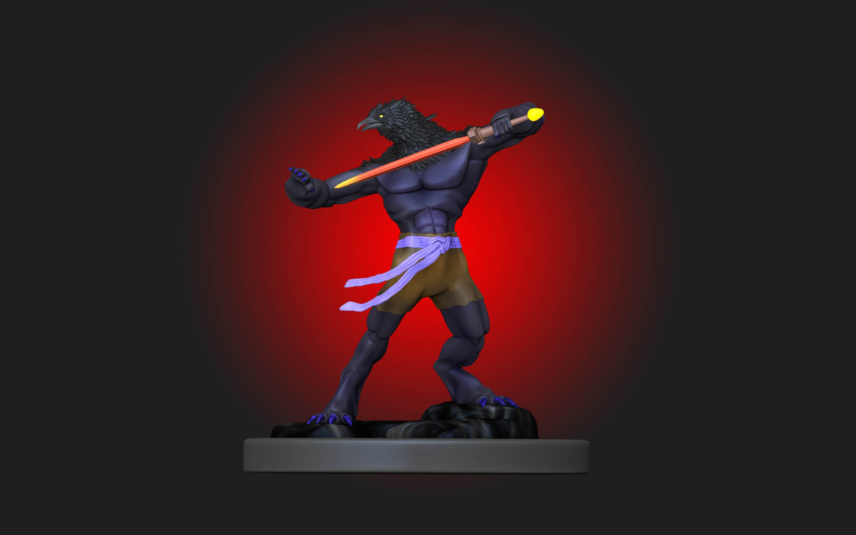 ArtStation - Bird Warrior - Raven - Barbarian