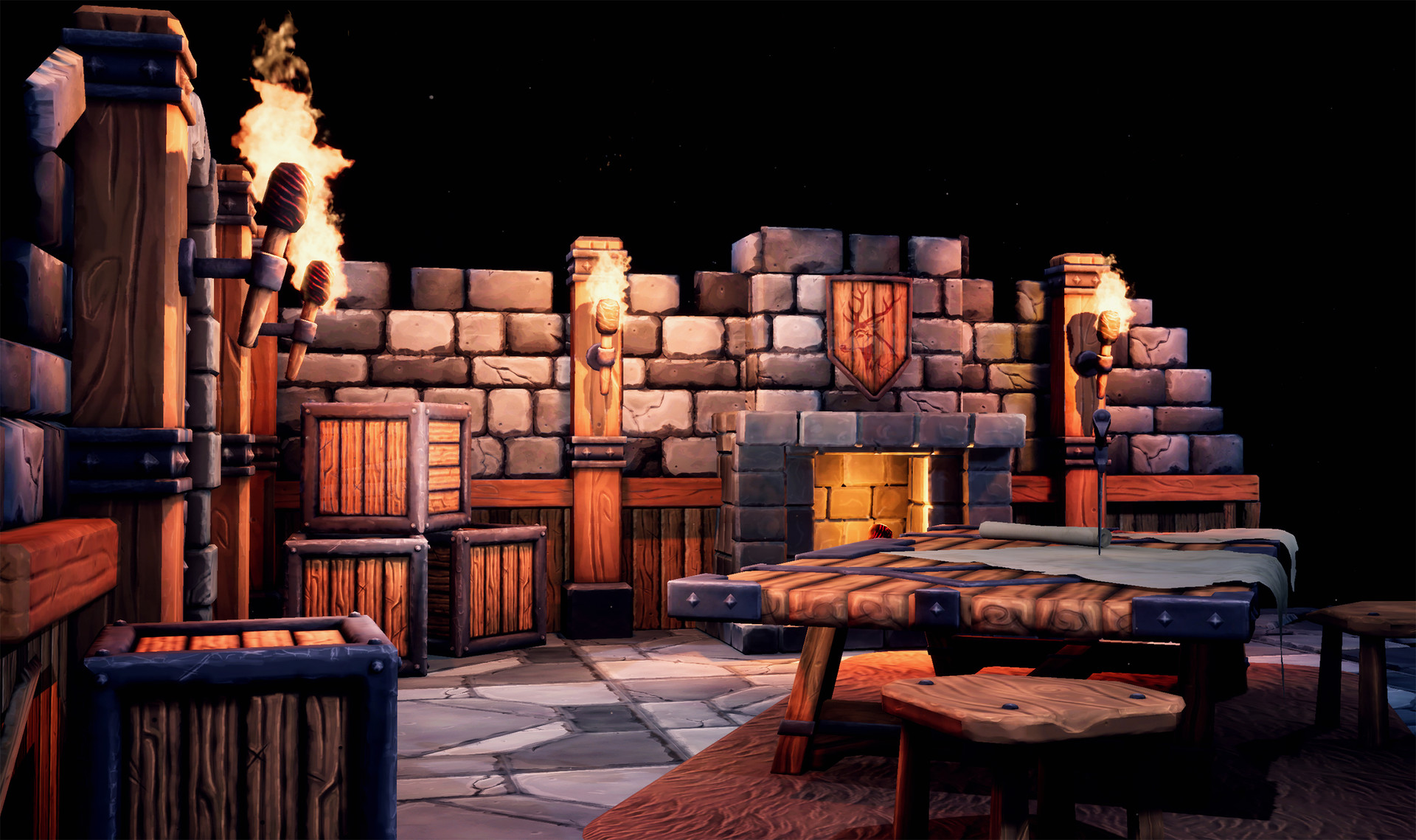 Artem Glazov - Stylized Castle room environment on UE4