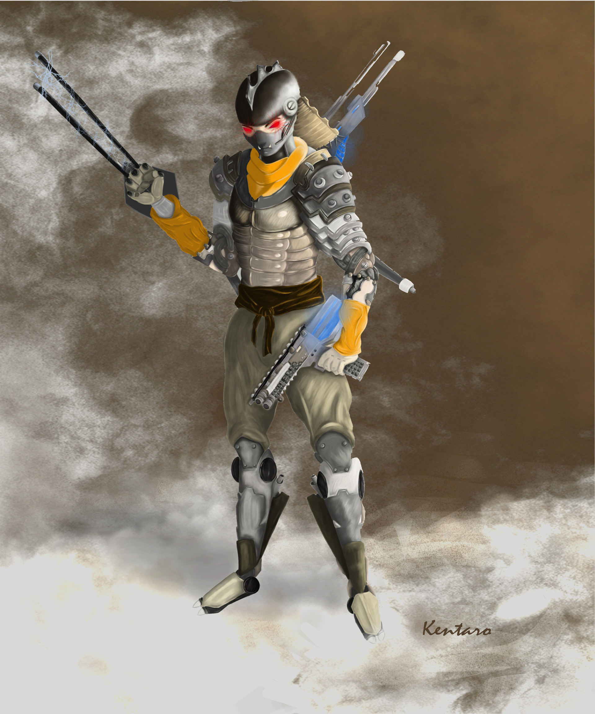 ArtStation - Cyber-ninja Character