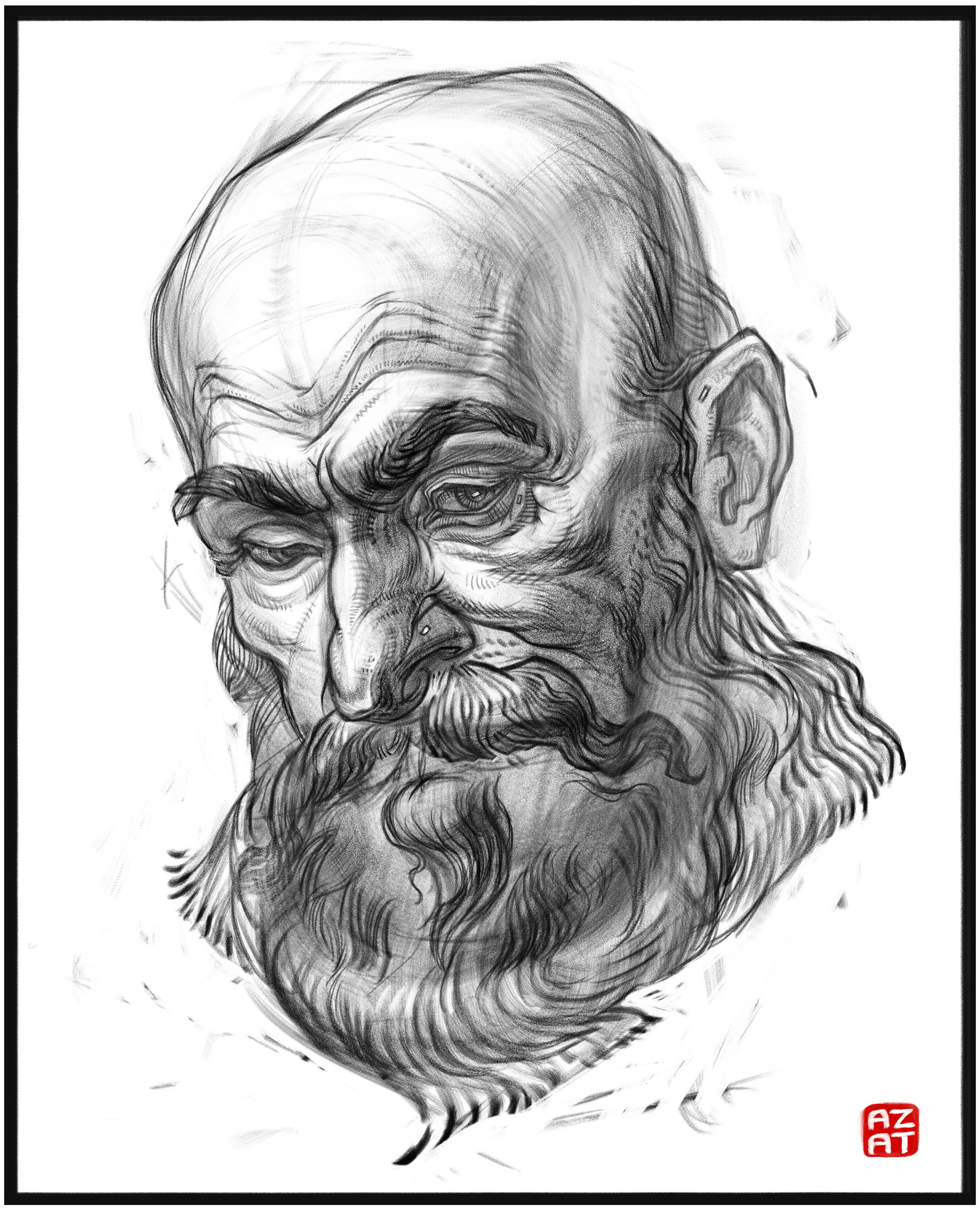 ArtStation - Old man portrait