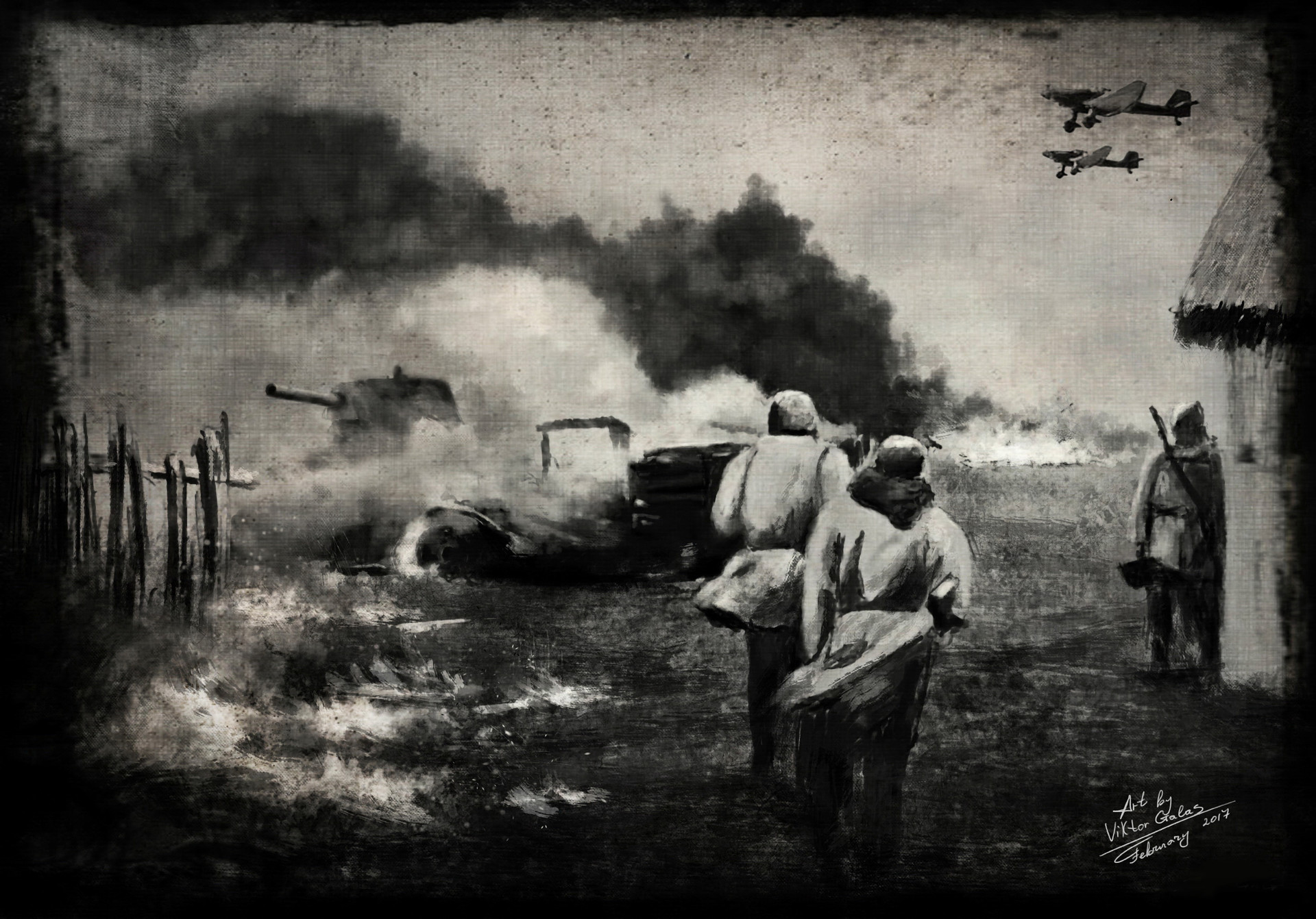 ArtStation - Inside war village