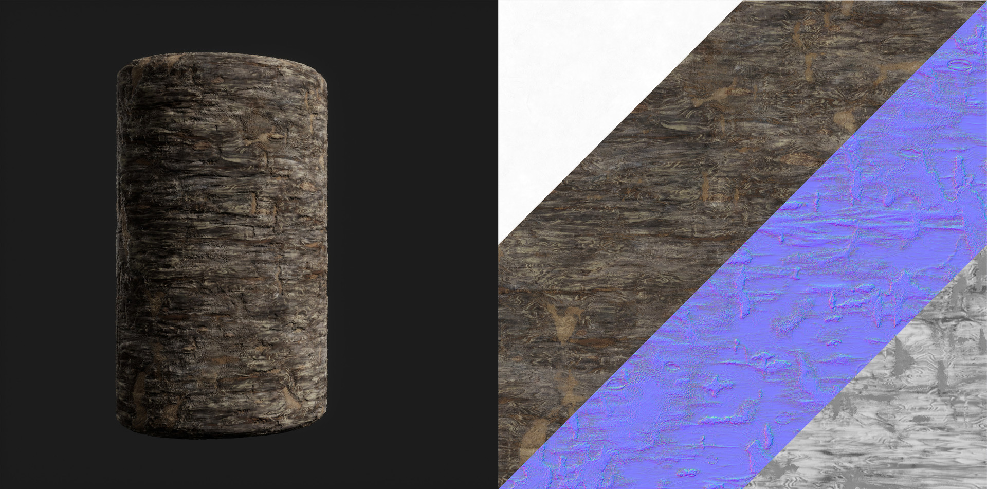 ArtStation - Hackberry Bark Material