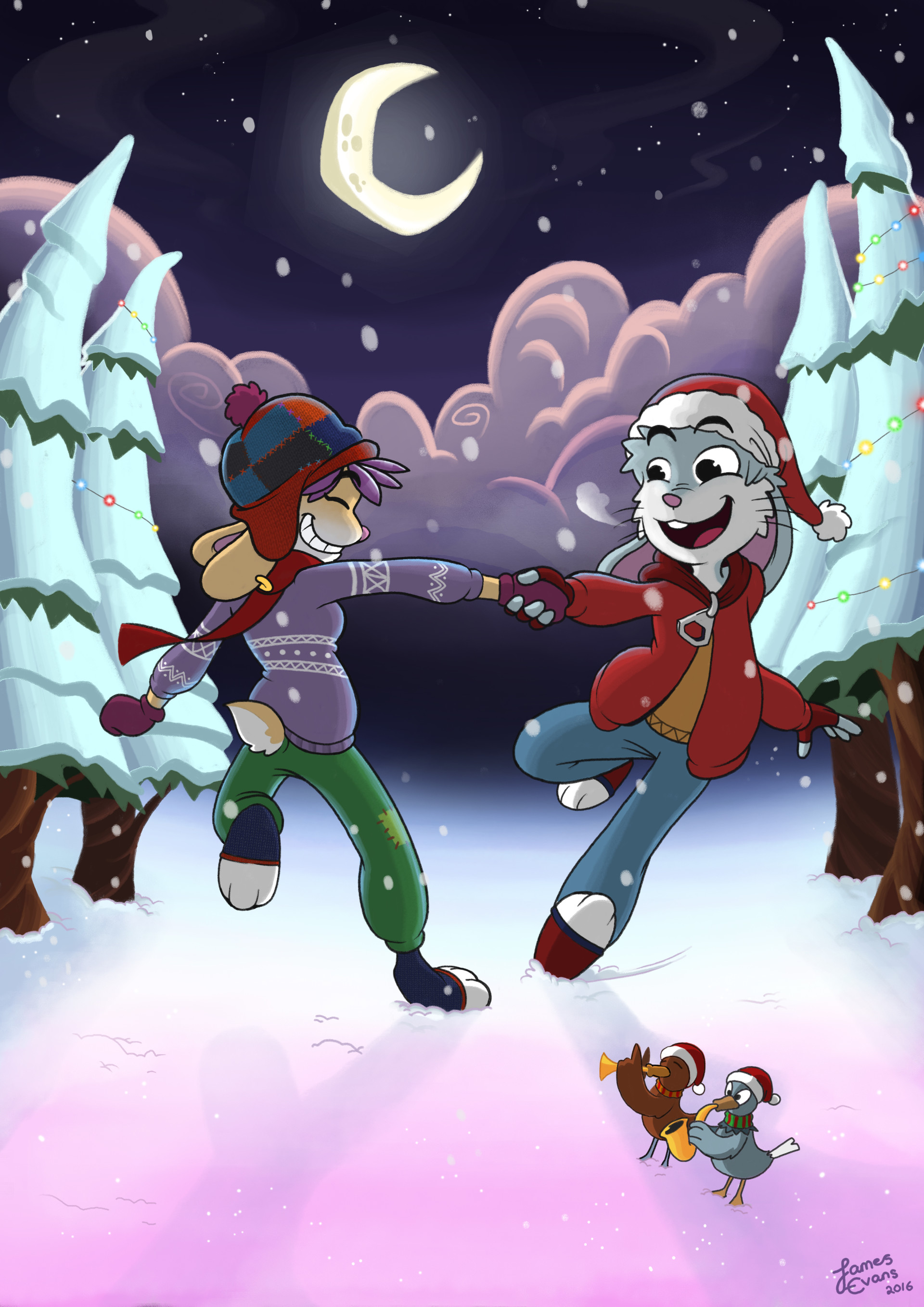 ArtStation - Happy Snowy Jingle Christmas