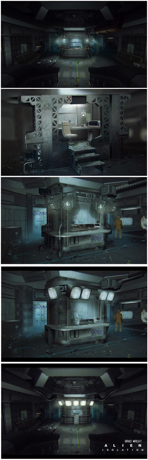 Brad Wright - Alien Isolation_Environment Concepts