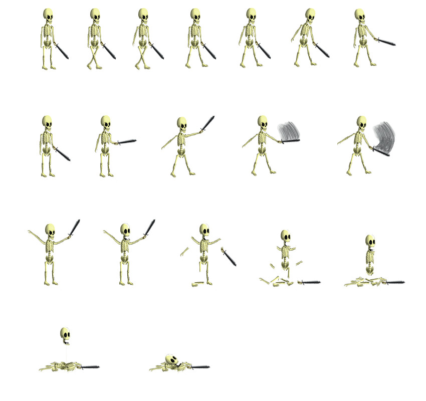 ArtStation - Skeleton Sprites