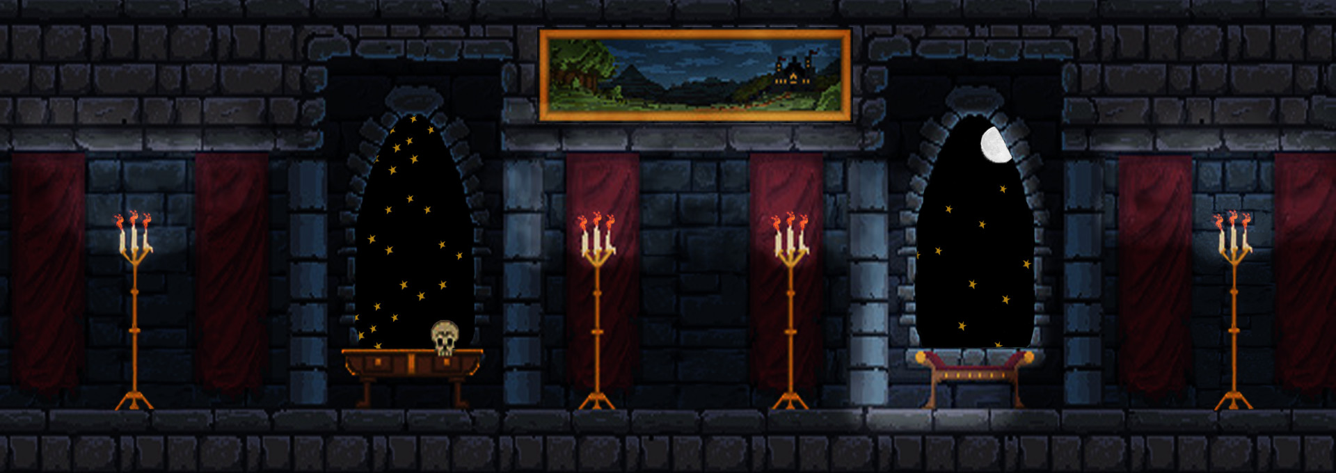 ArtStation - 2D castle interior