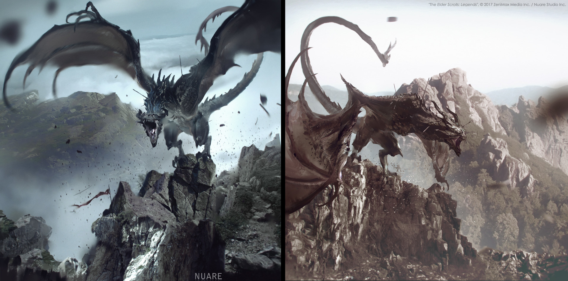 NUARE - TES: Legends Illustrations Batch 01 (Dragons)