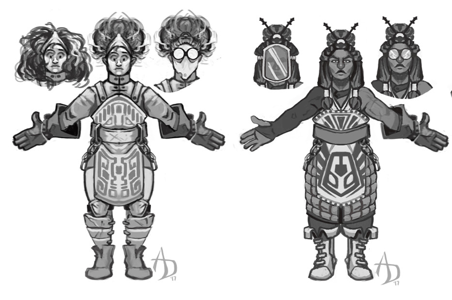 April Duran - Dwarf Women - T-pose sheet