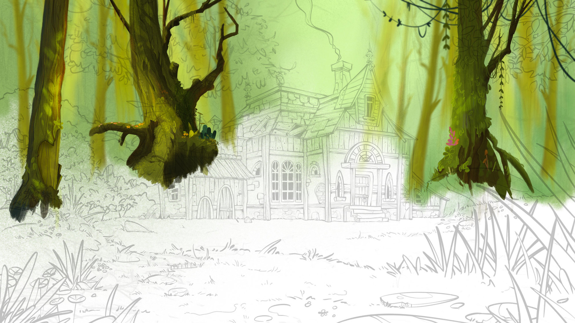 how to draw a house on ipad