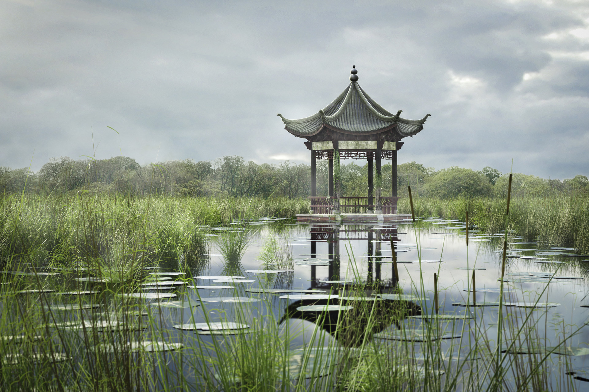 ArtStation - Gazebo Wetlands