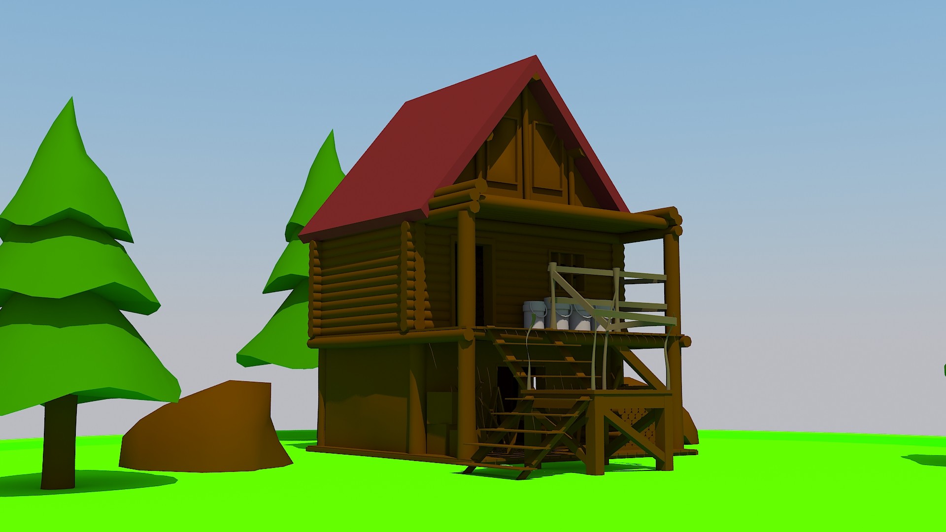 ArtStation - Basic Forest Shack