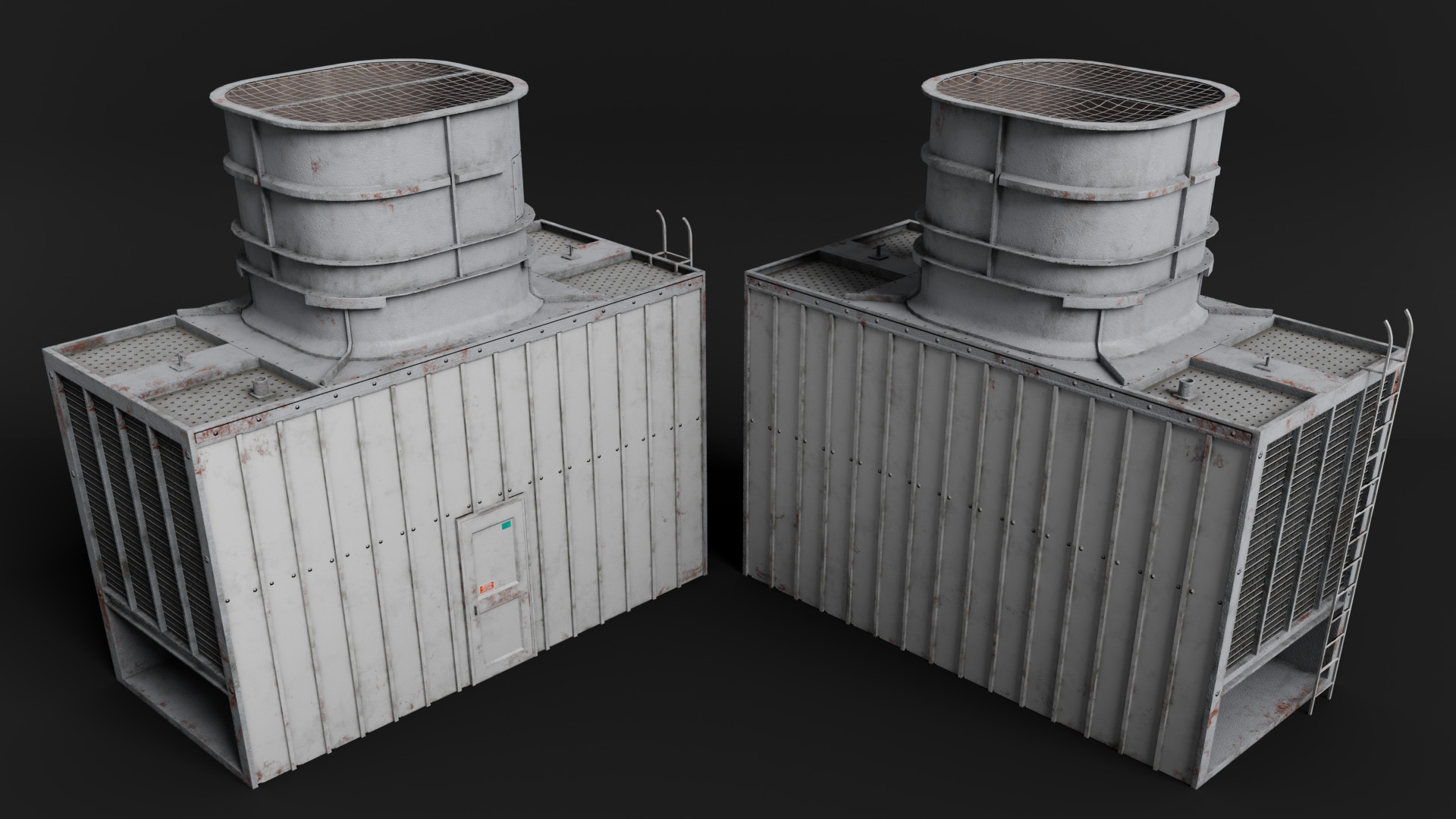 ArtStation - City Props - Roof Units