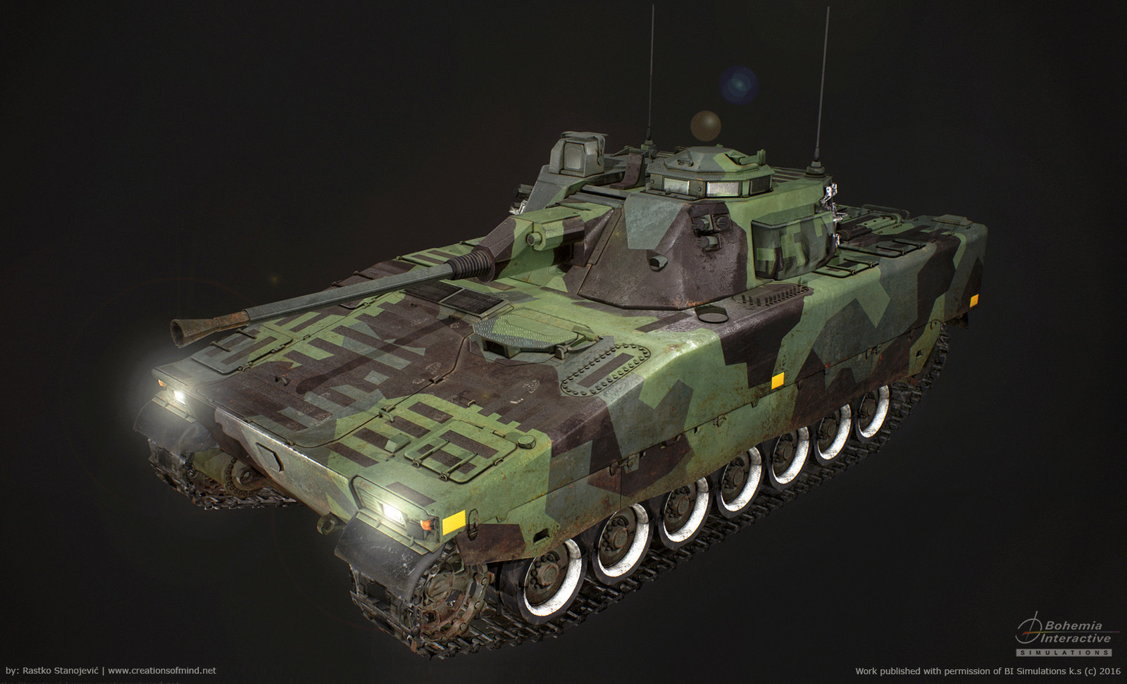 Rastko Stanojevic - Combat Vehicle 90 (Strf 9040) - Game Model (2016)