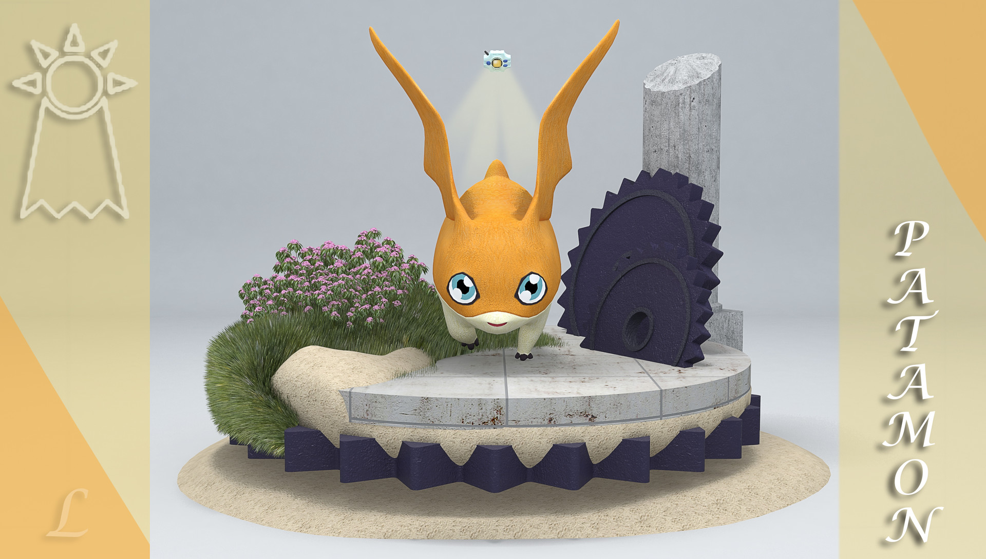 ArtStation - digimon patamon