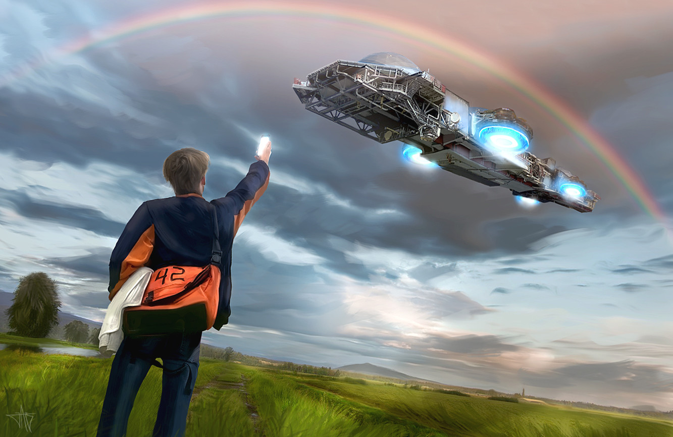 ArtStation - Hitching a ride