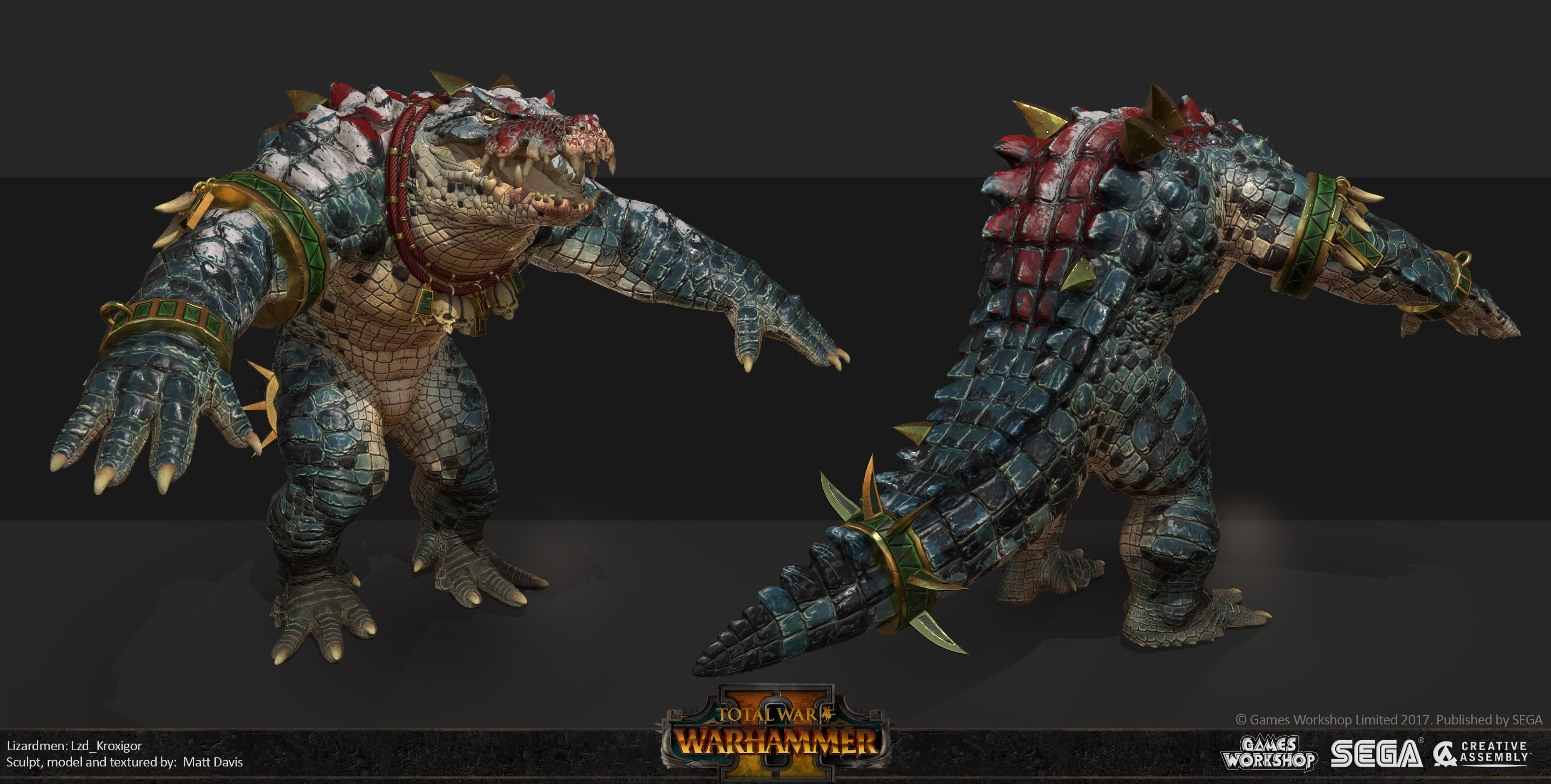 Matthew Davis - Total War: Warhammer 2 -Kroxigors