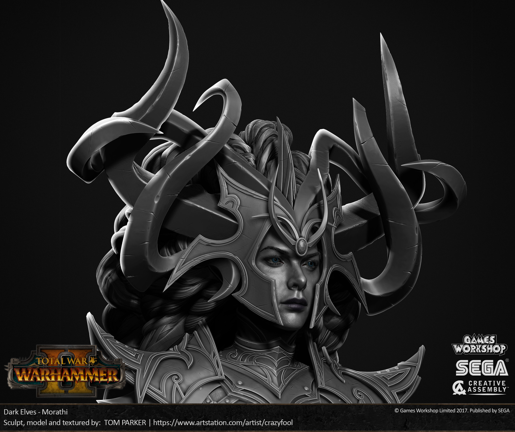 Tom Parker - Total War Warhammer 2 - Morathi High Poly