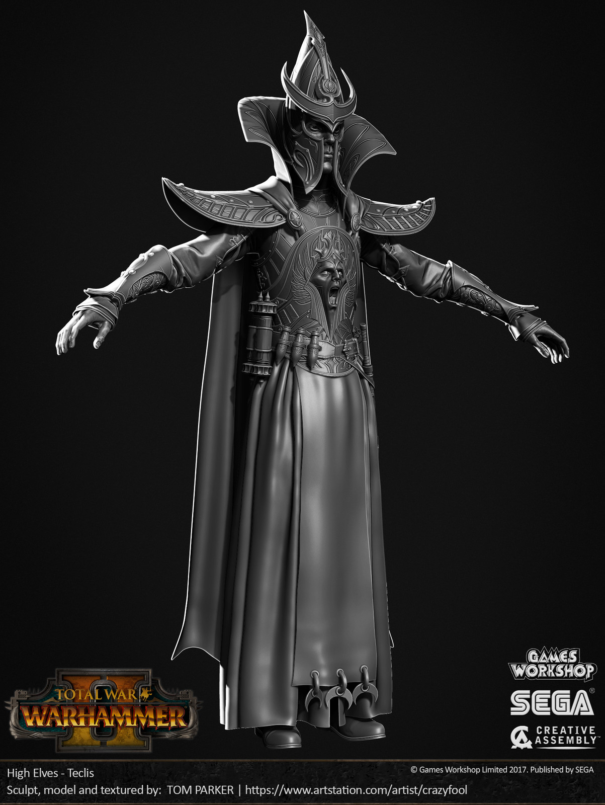 Tom Parker - Total War Warhammer 2 - Teclis high poly