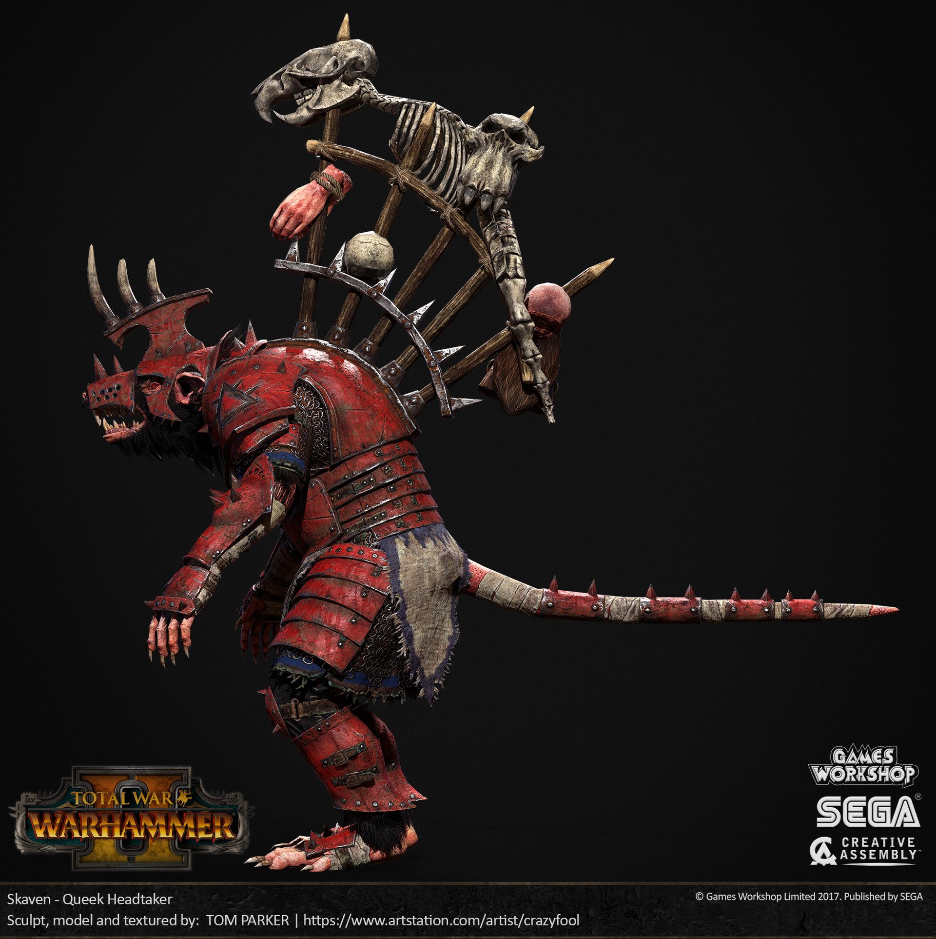 Tom Parker - Total War Warhammer 2 - Queek Headtaker