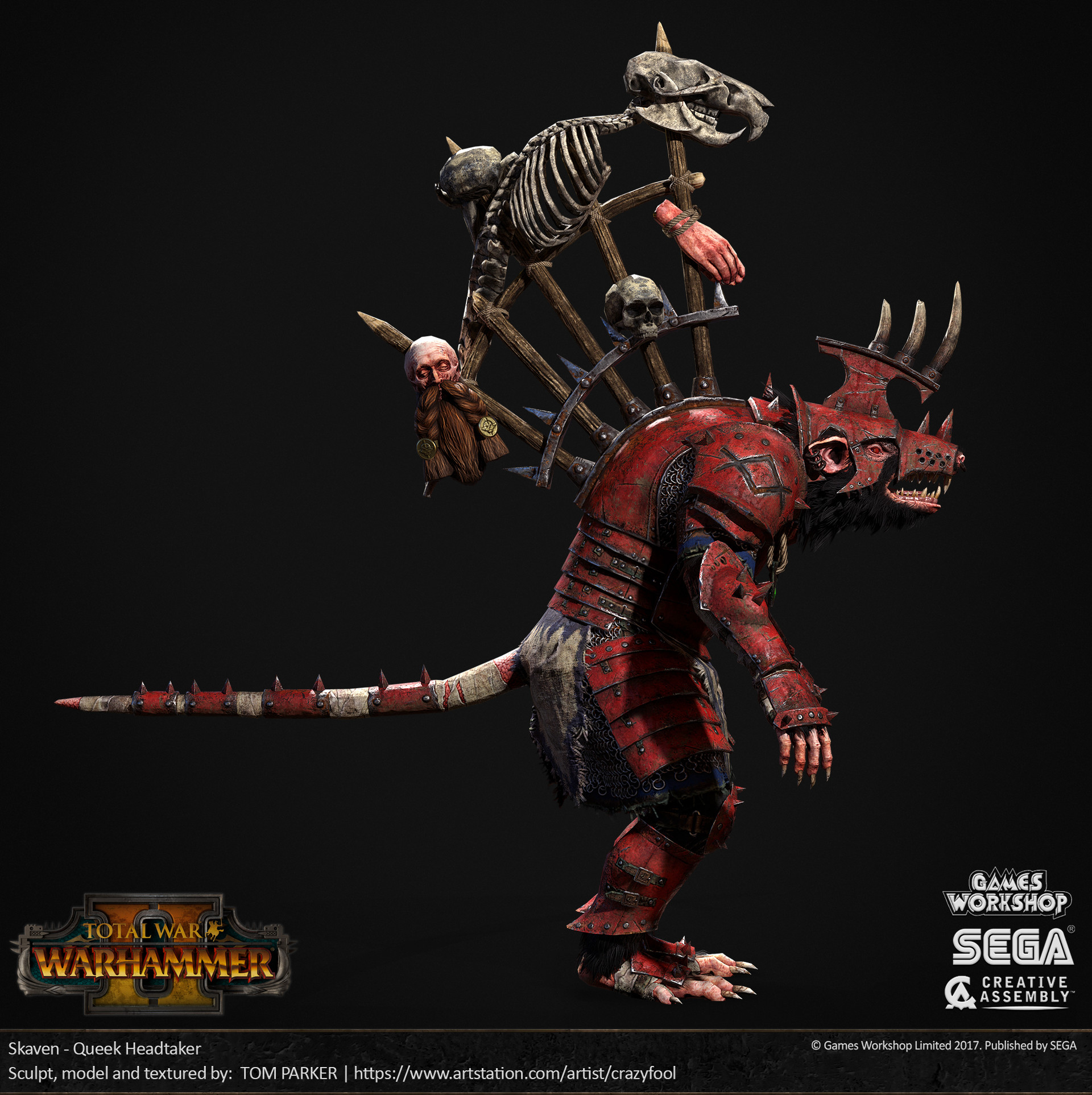 Tom Parker - Total War Warhammer 2 - Queek Headtaker