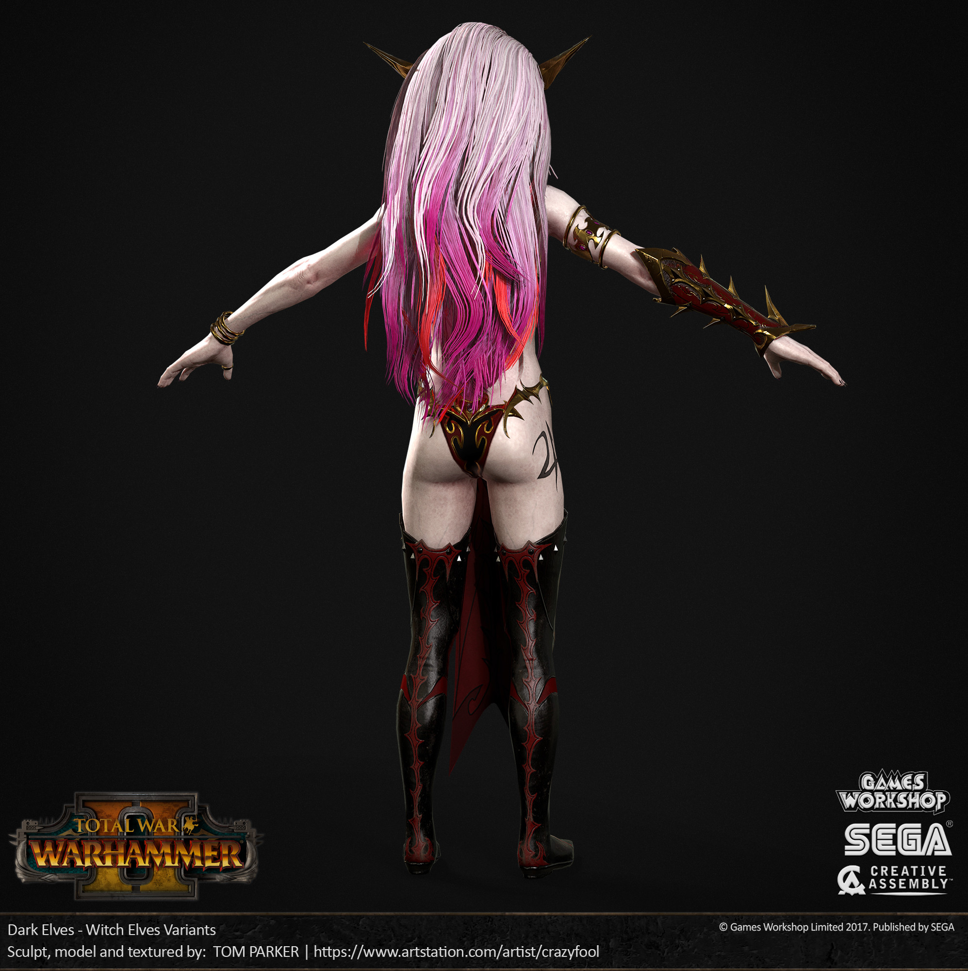 Tom Parker - Total War Warhammer 2 - Dark Elf Witch Elves