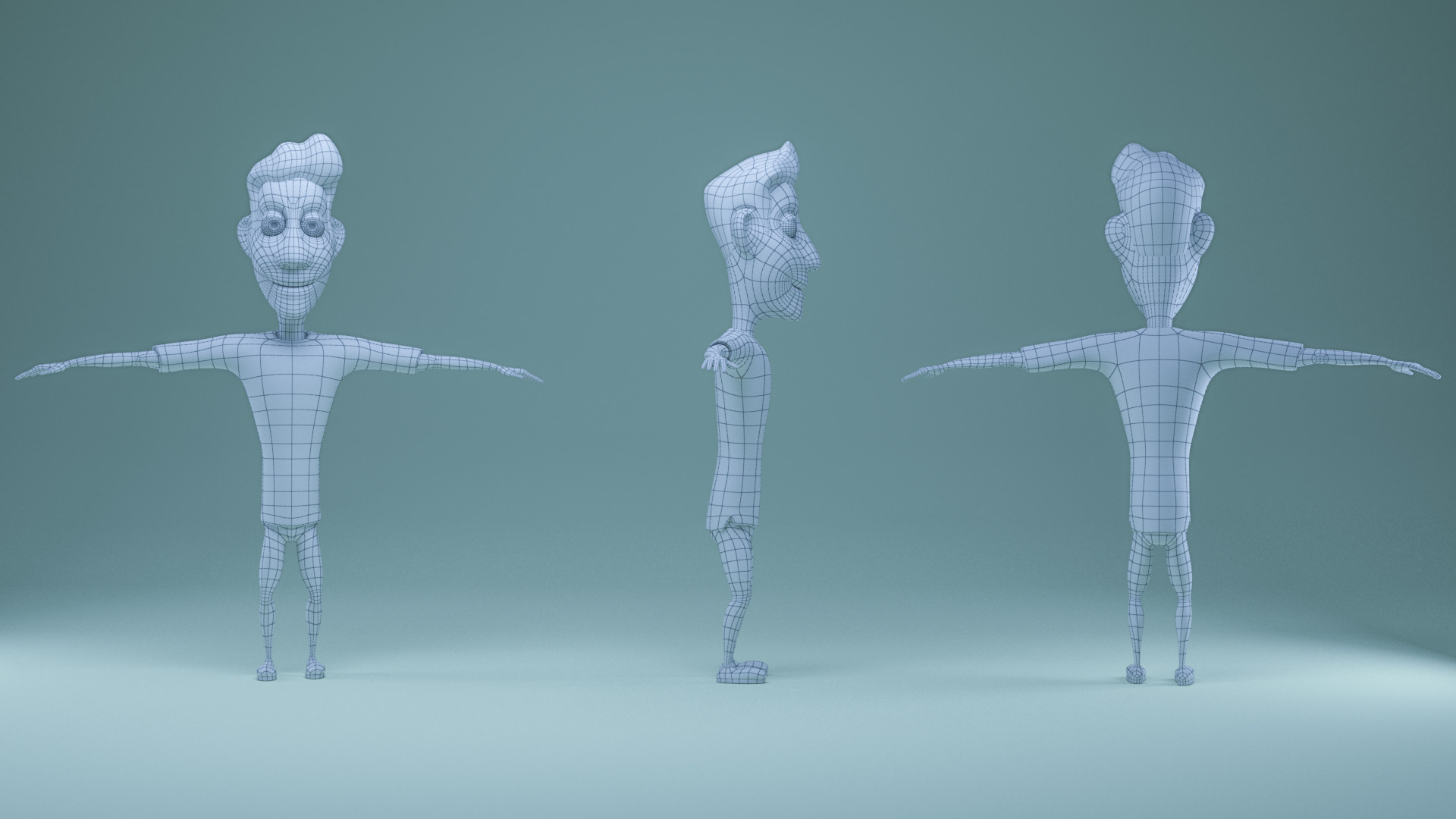 ArtStation - CHARACTER 1 WIREFRAME