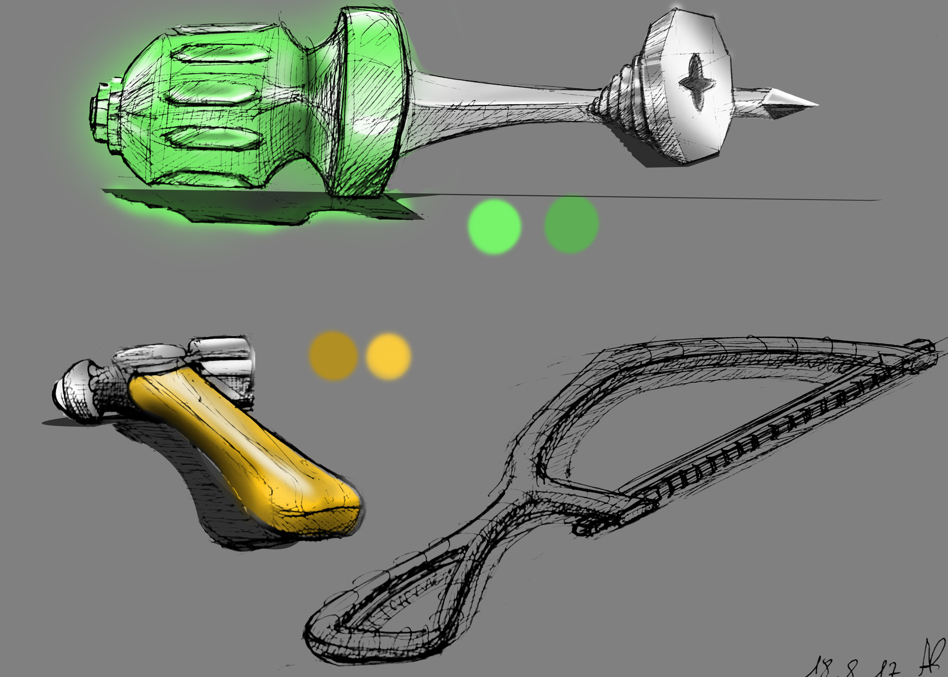 ArtStation - Some rendering before and after