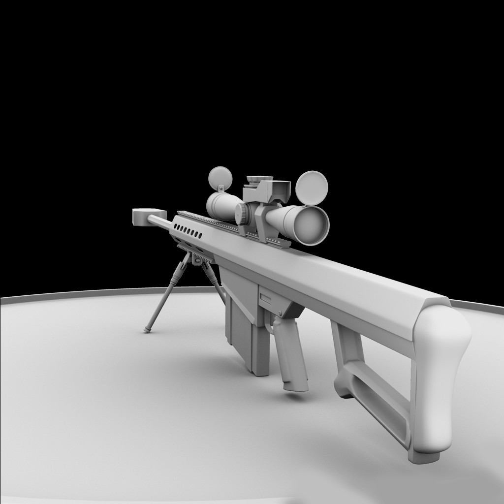 ArtStation - Barrett M Series - .50 Caliber Rifle