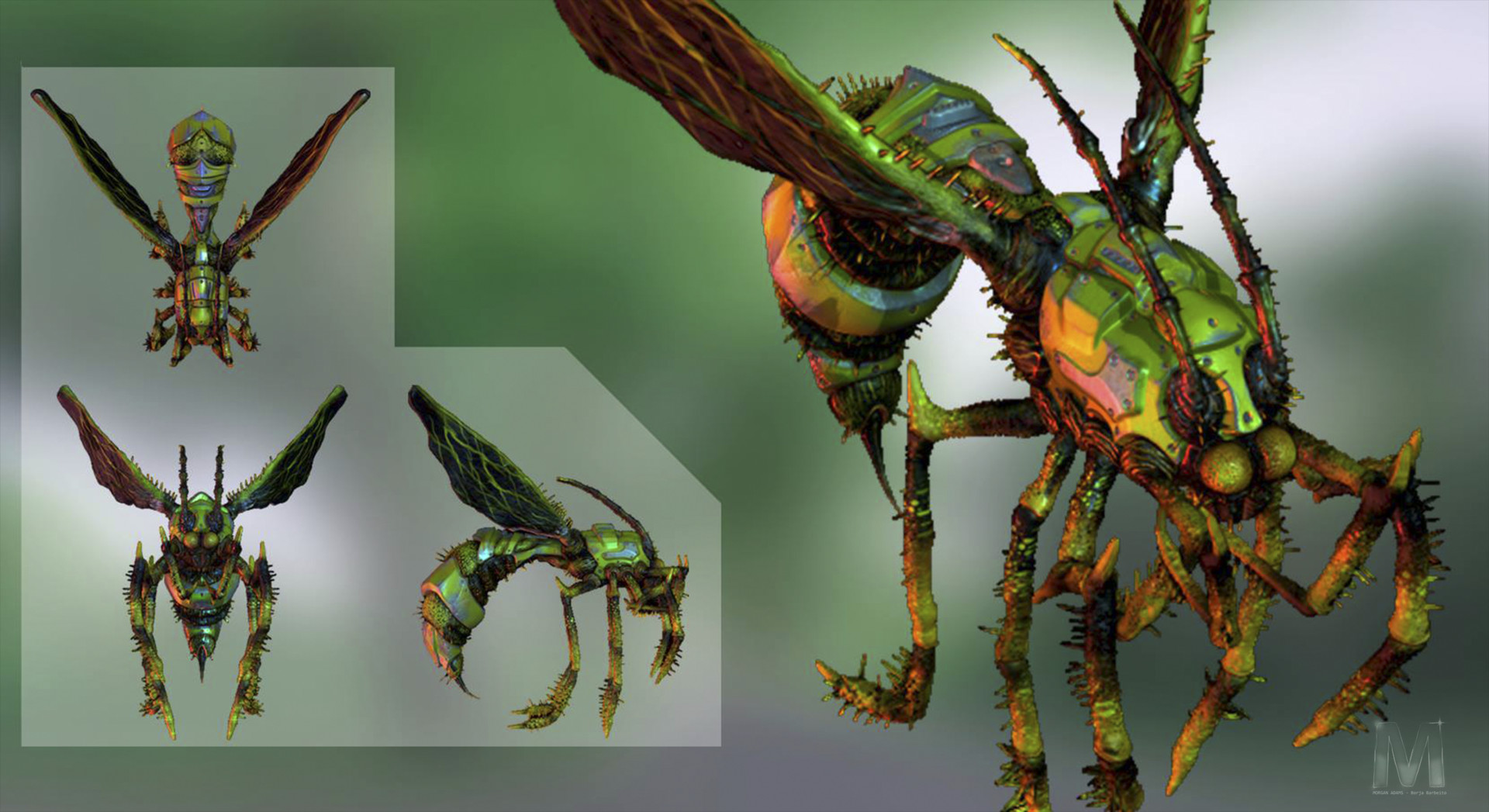 ArtStation - Mecha Wasp + Timelapse