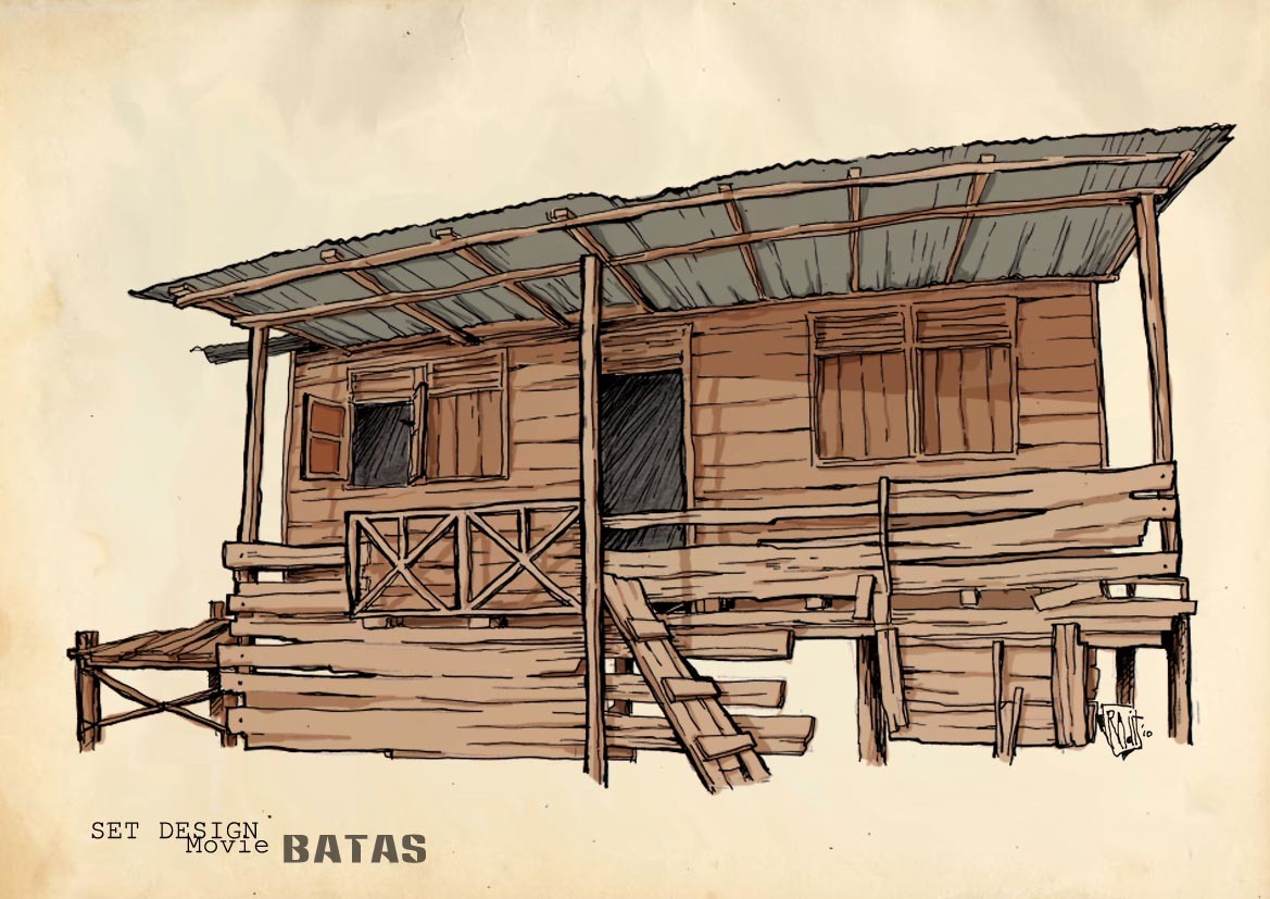 ArtStation - Dayak Traditional House, Radit Juli