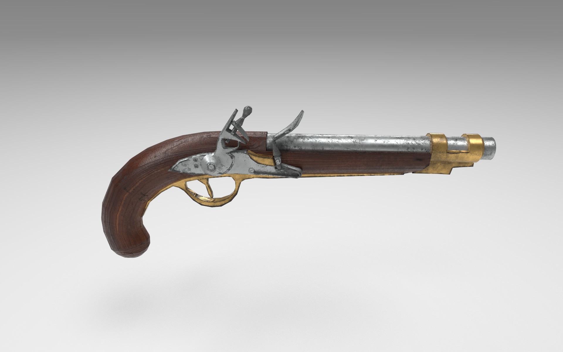 ArtStation - Simple 17th-century Flintlock