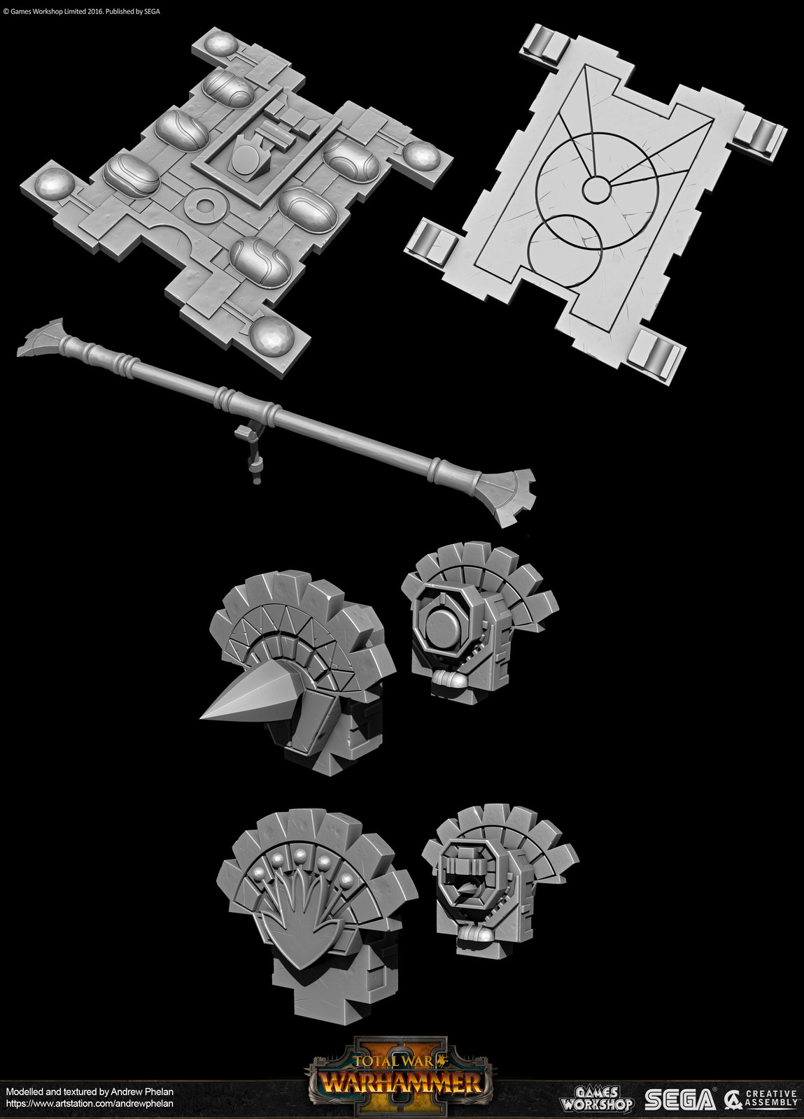 Andy Phelan - Lizardmen Models I created for Creative Assembly's ...