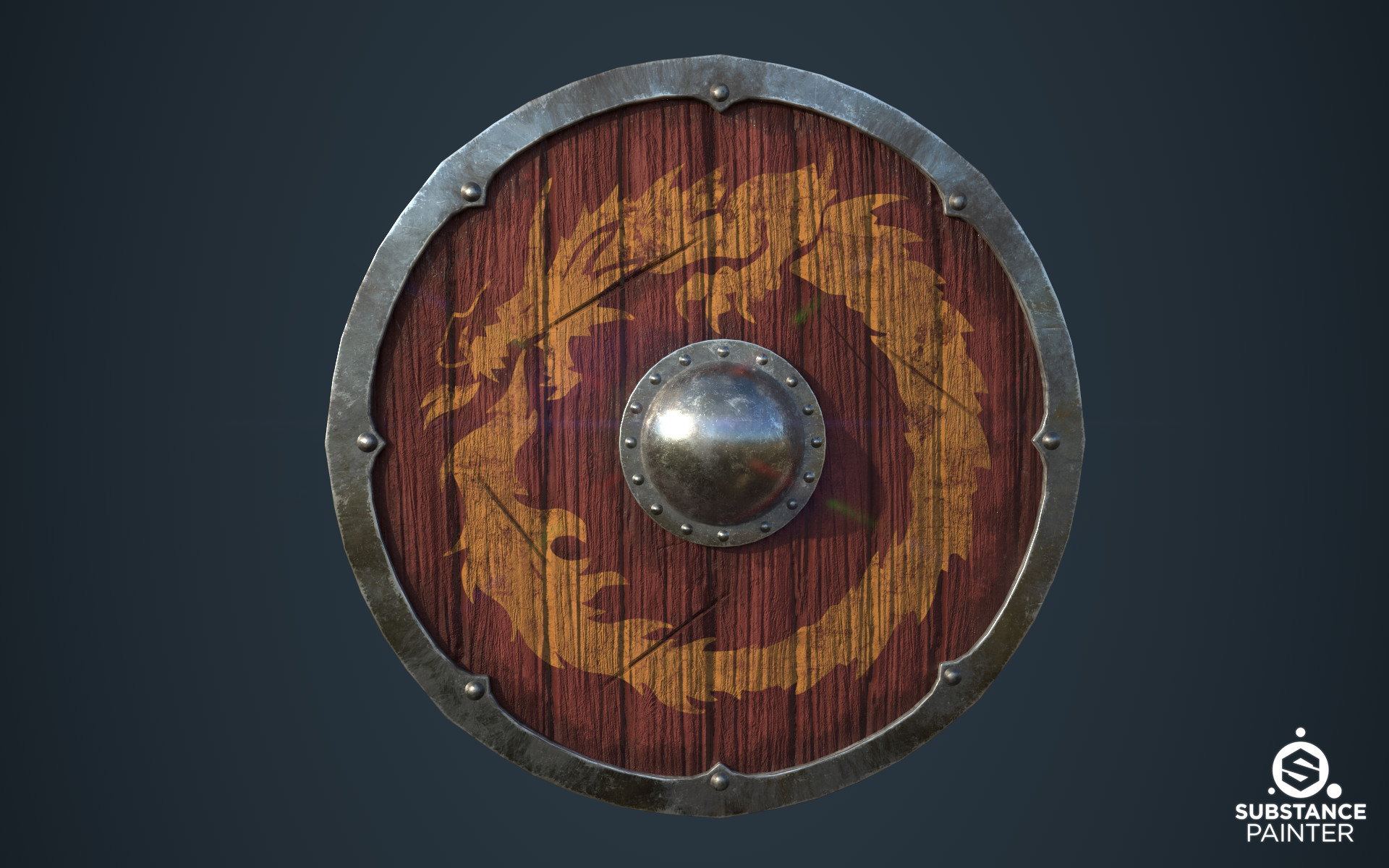ArtStation - Viking Shield - High Poly & Low Poly Asset