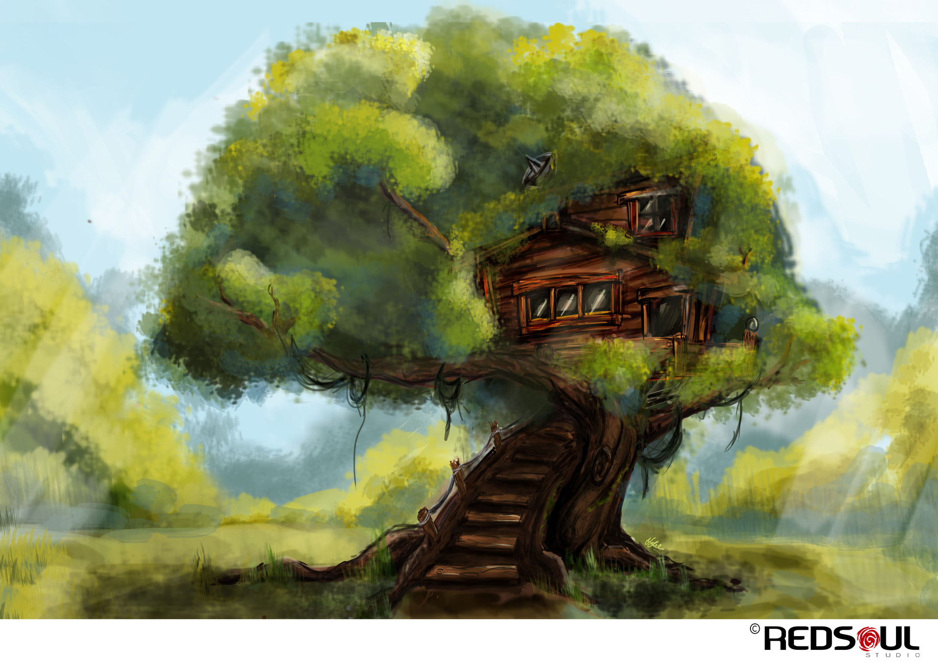 ArtStation - Treehouse Concept