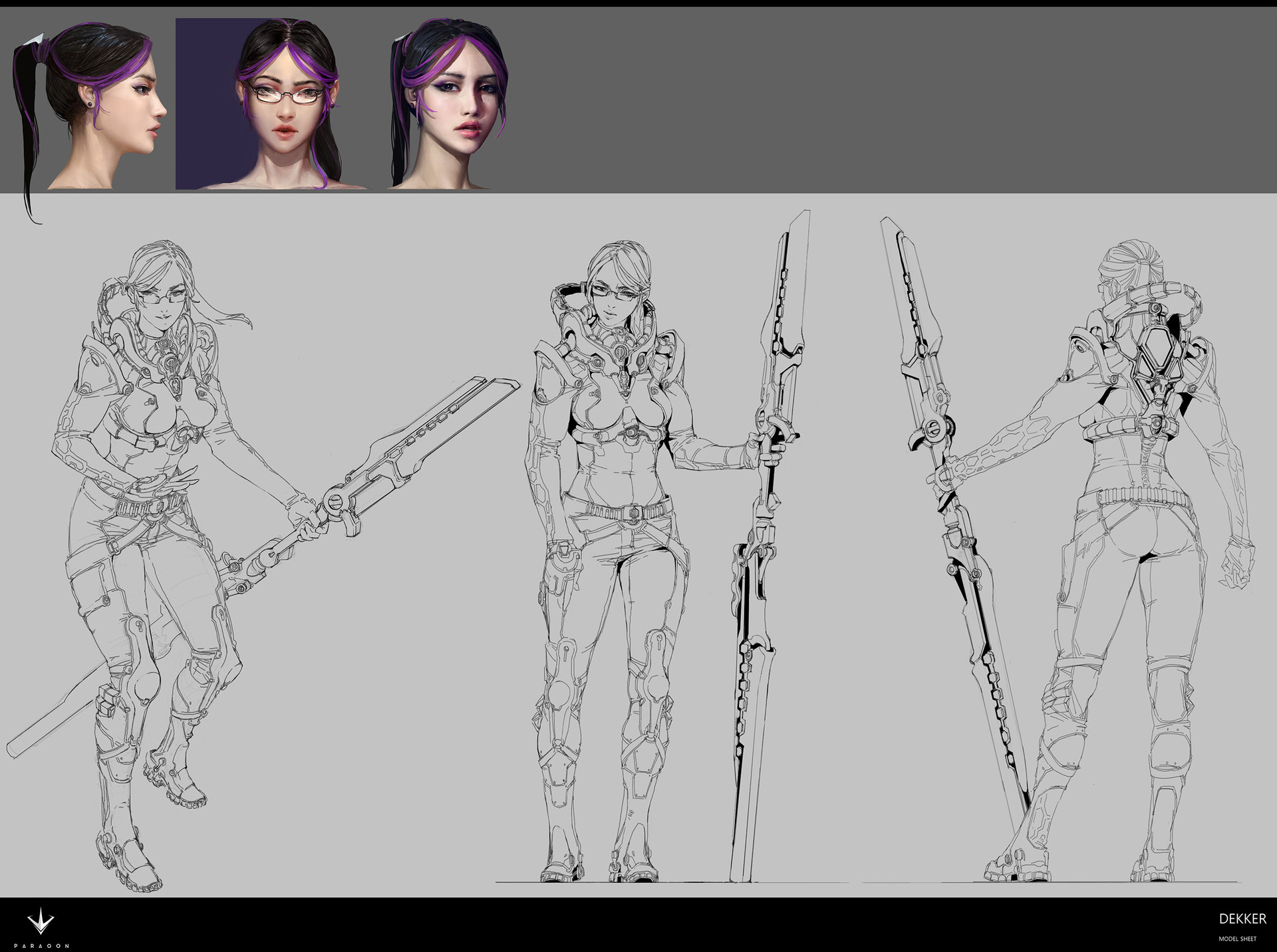 ArtStation - Dekker Model Sheet and Abilities