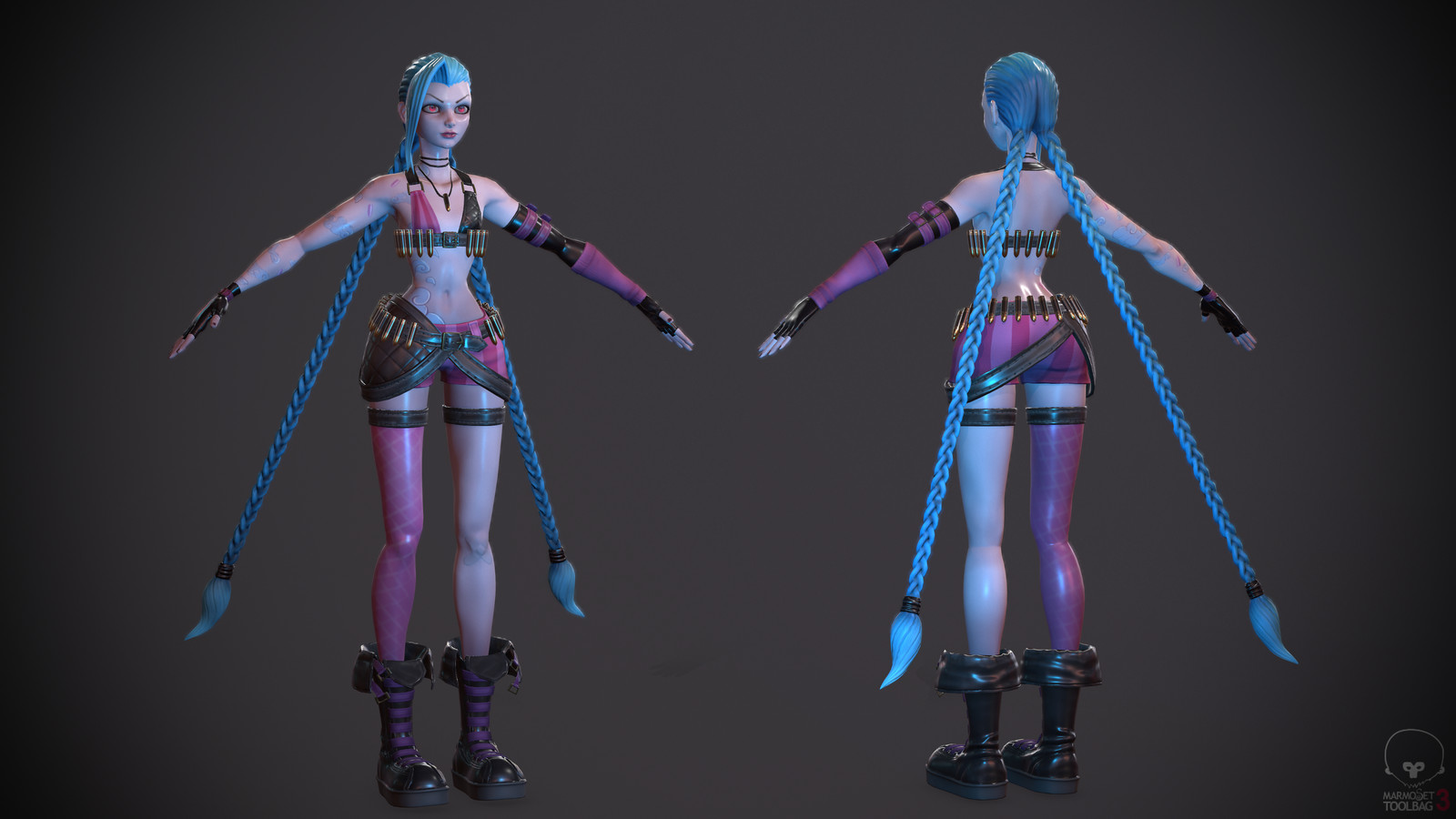 Masatomo Morikawa - JINX - League of legends fanart