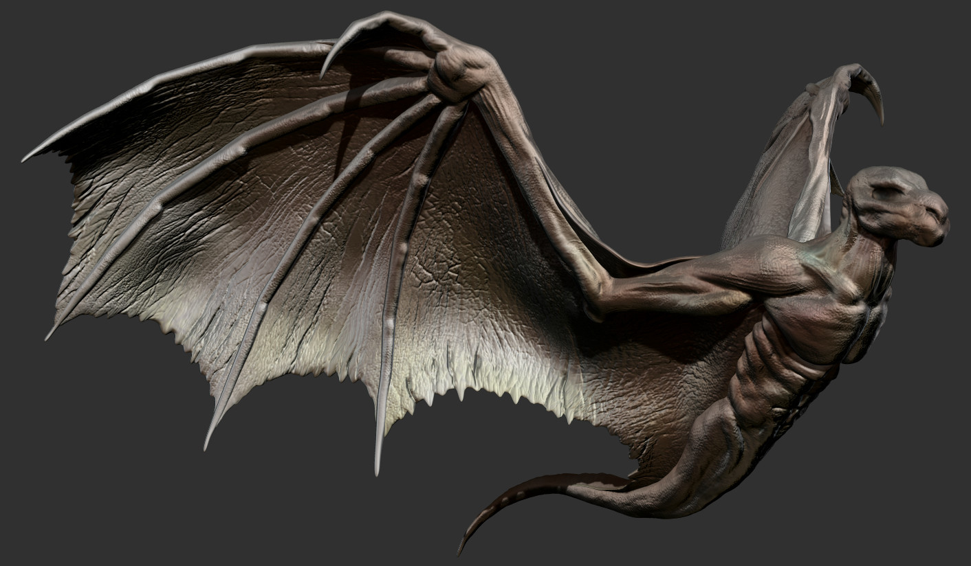 Bat Wings Side View