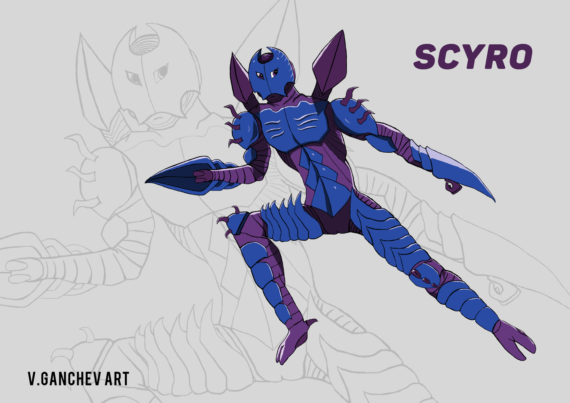 ArtStation - SCYRO - THE ALIEN NINJA