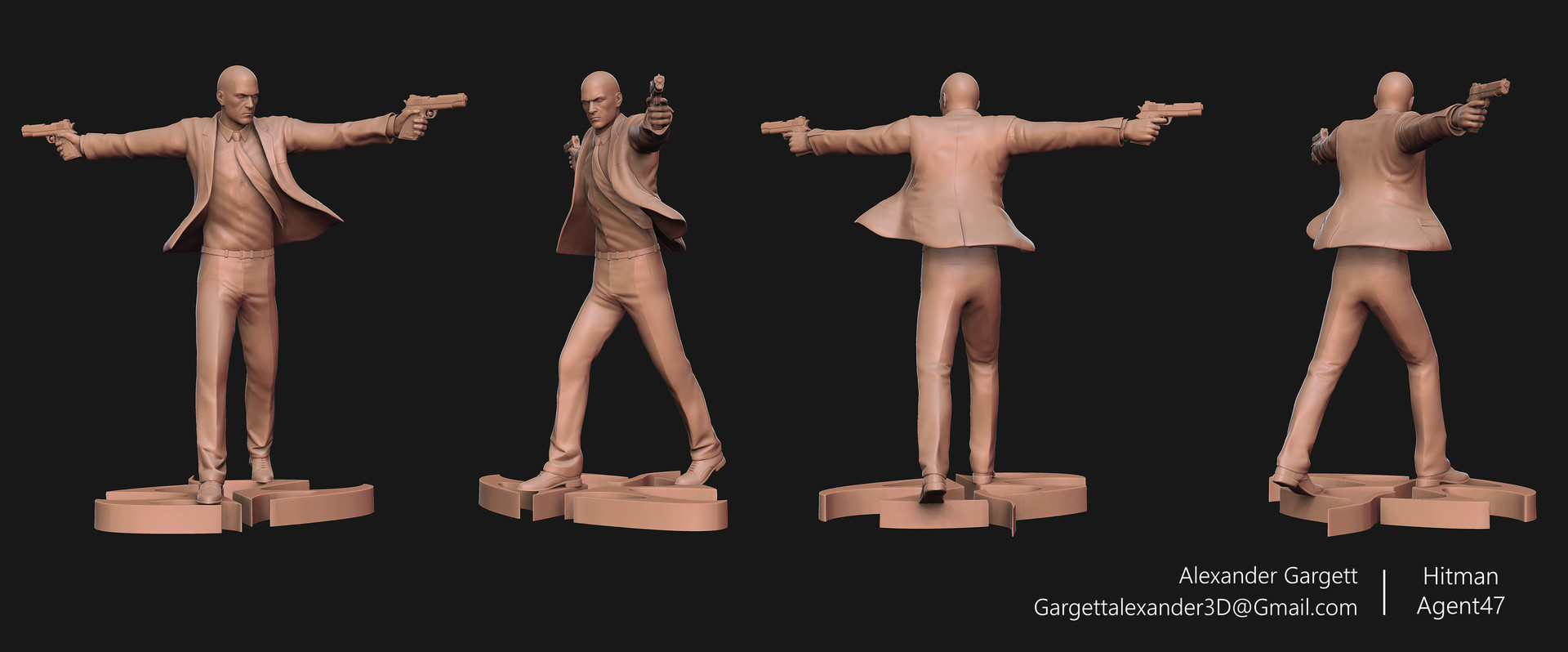 ArtStation - Hitman - Agent 47 Statue