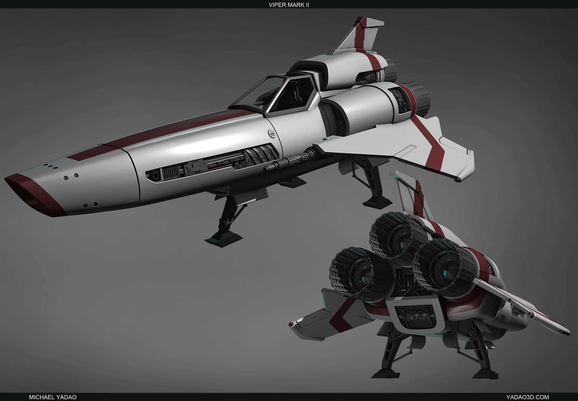 ArtStation - High Poly - Viper Mk II