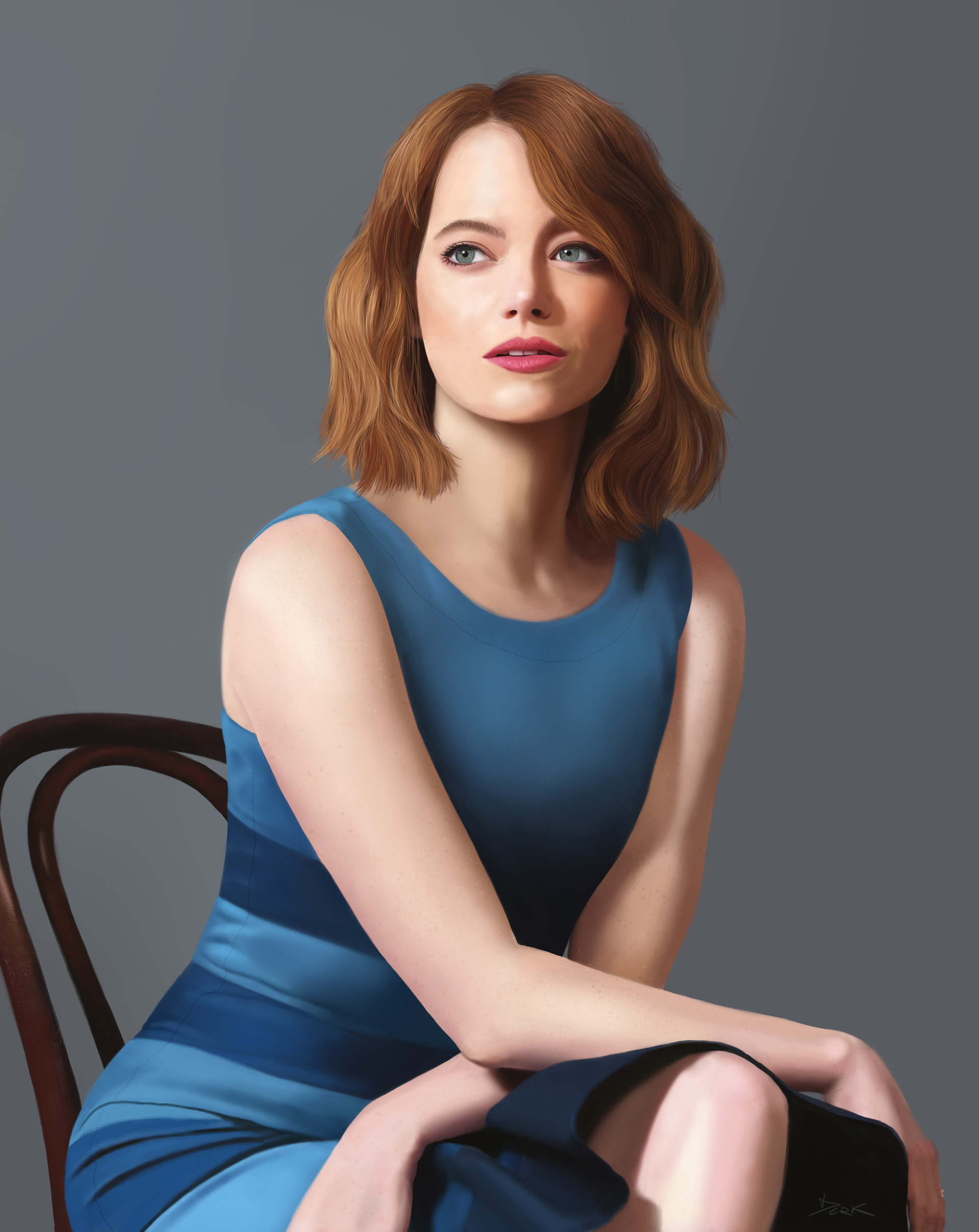 ArtStation - Emma Stone portrait