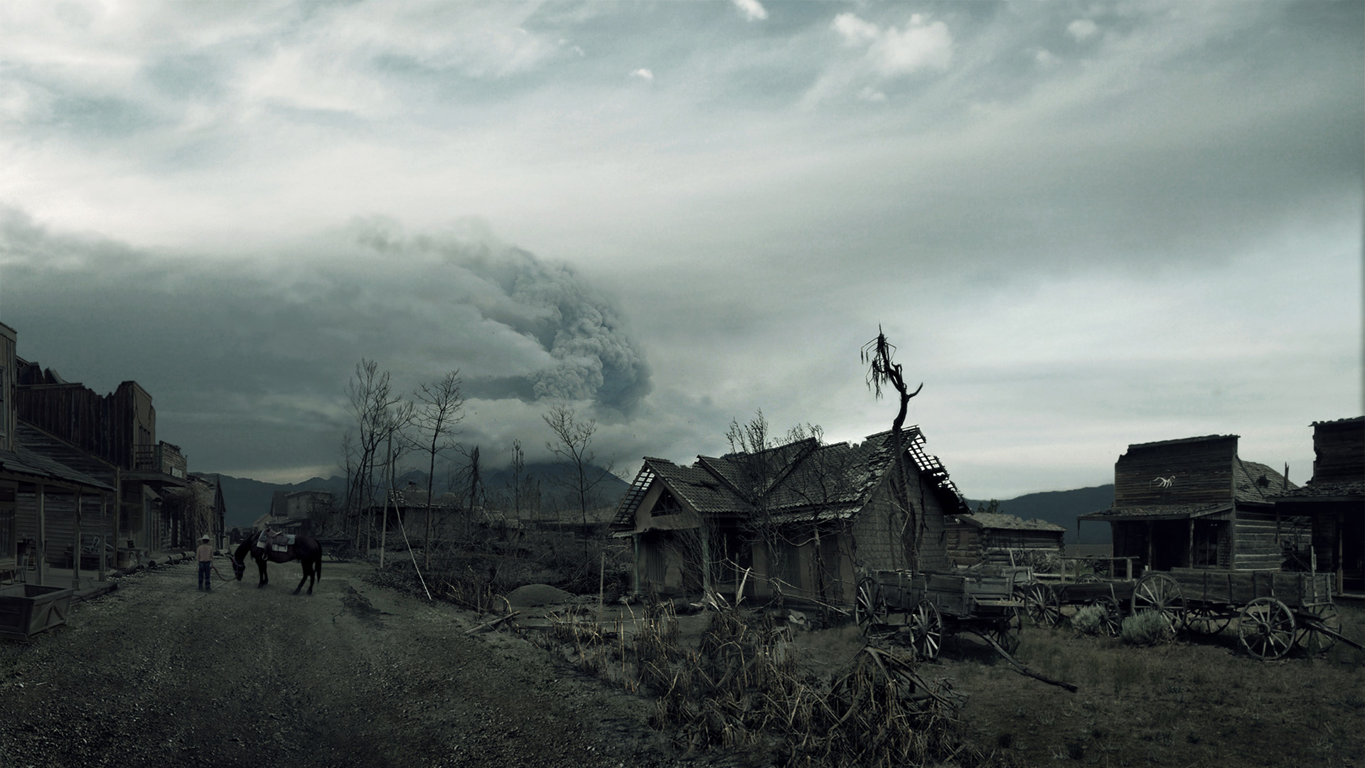 ArtStation - Destroyed Western Town